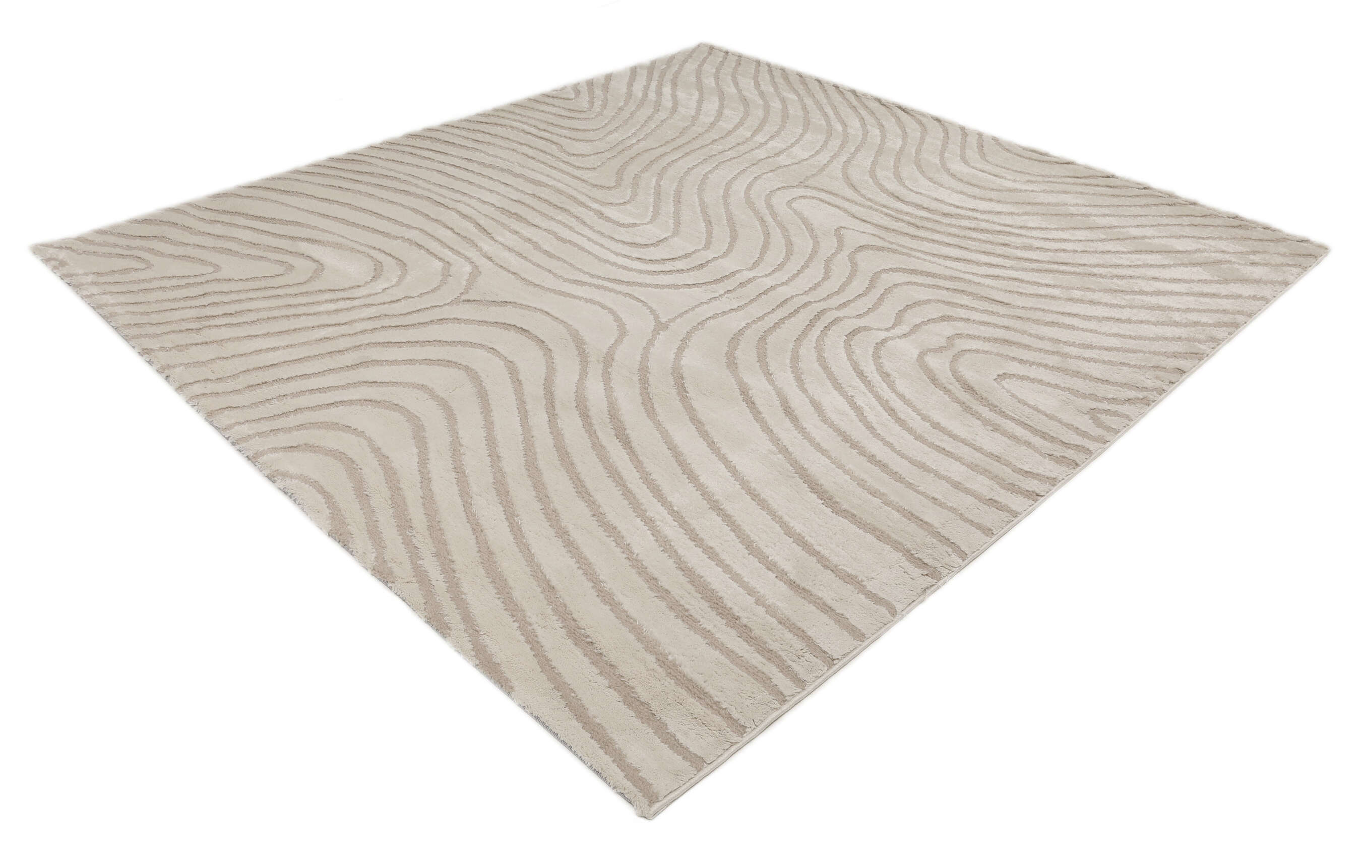 Rugvista Essential - Chaima - Cream White / Beige 240 x 240 cm Rug ...