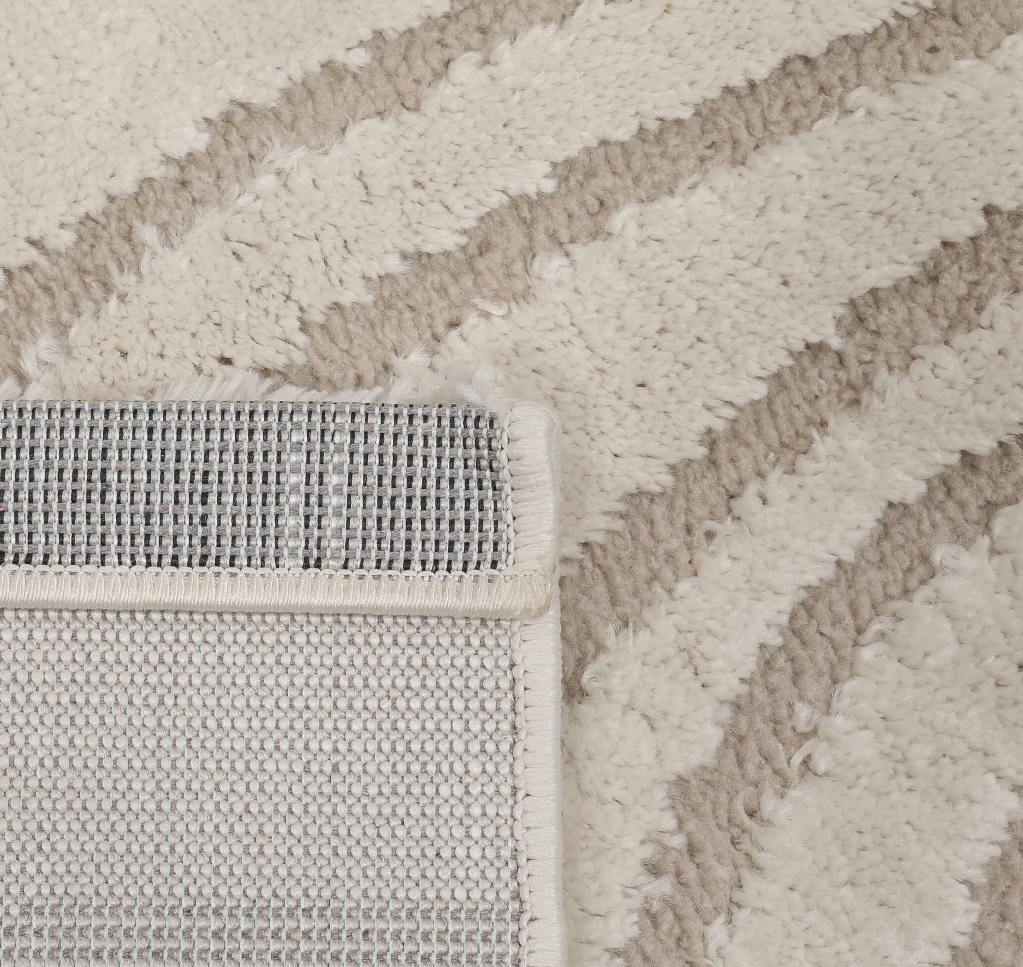 Rugvista Essential - Chaima - Cream White / Beige 240 x 240 cm Rug ...