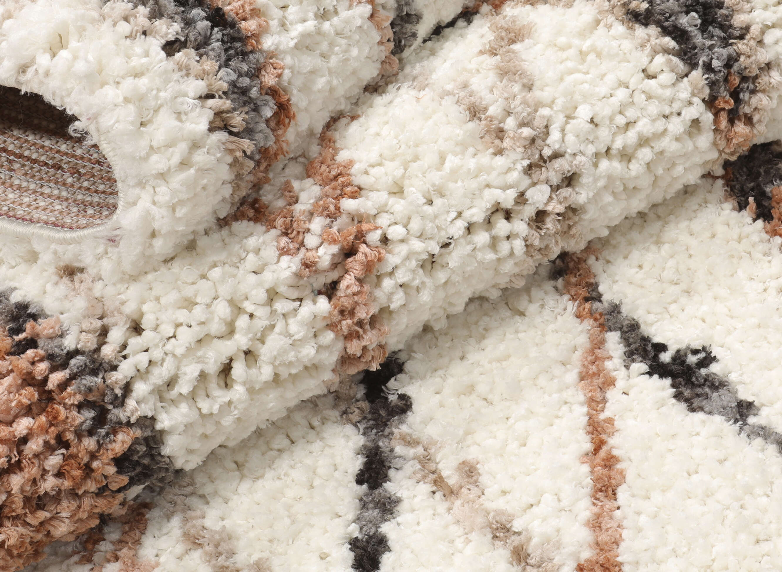 Salma Ultra - Terracotta / Dark Grey 240 x 340 cm Rug - Rugvista