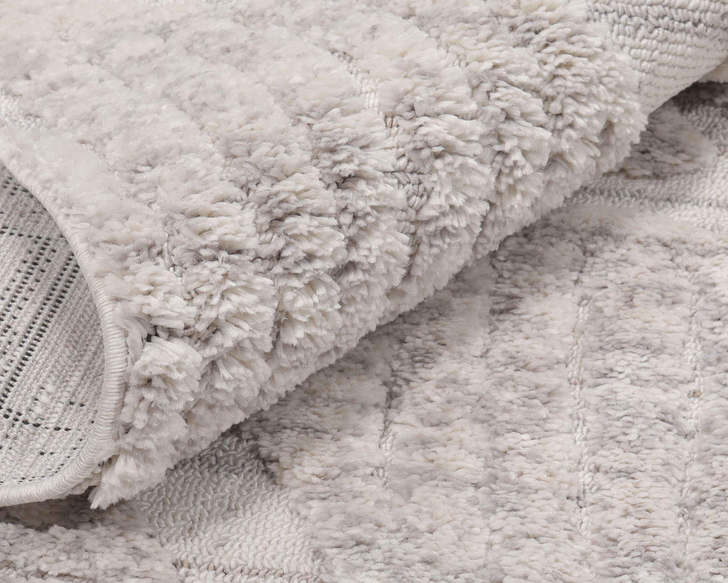 Cruz - Light Grey 200 x 200 cm Rug - Rugvista