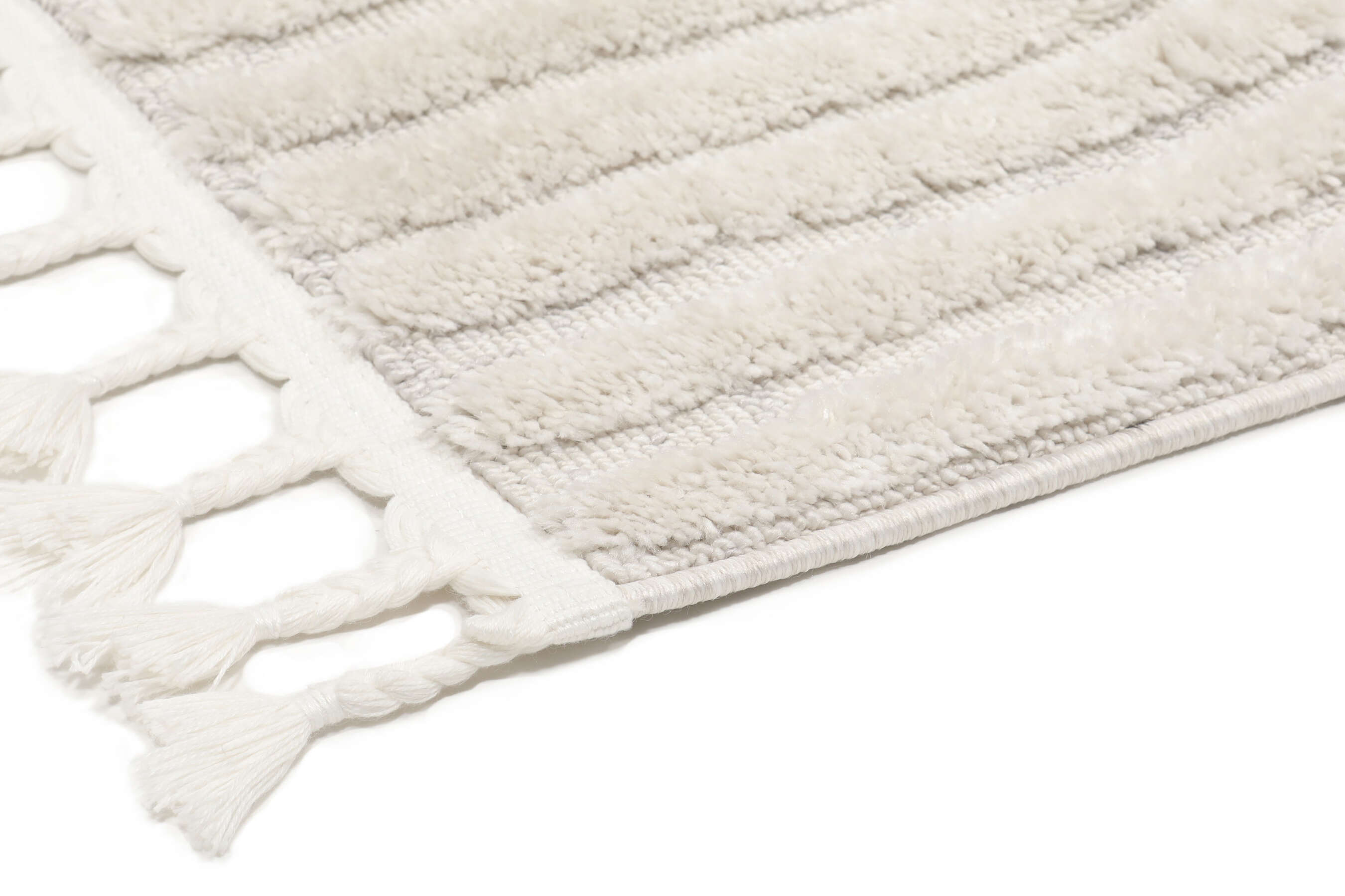 Chill - Cream White / Light Grey 240 x 340 cm Rug - Rugvista