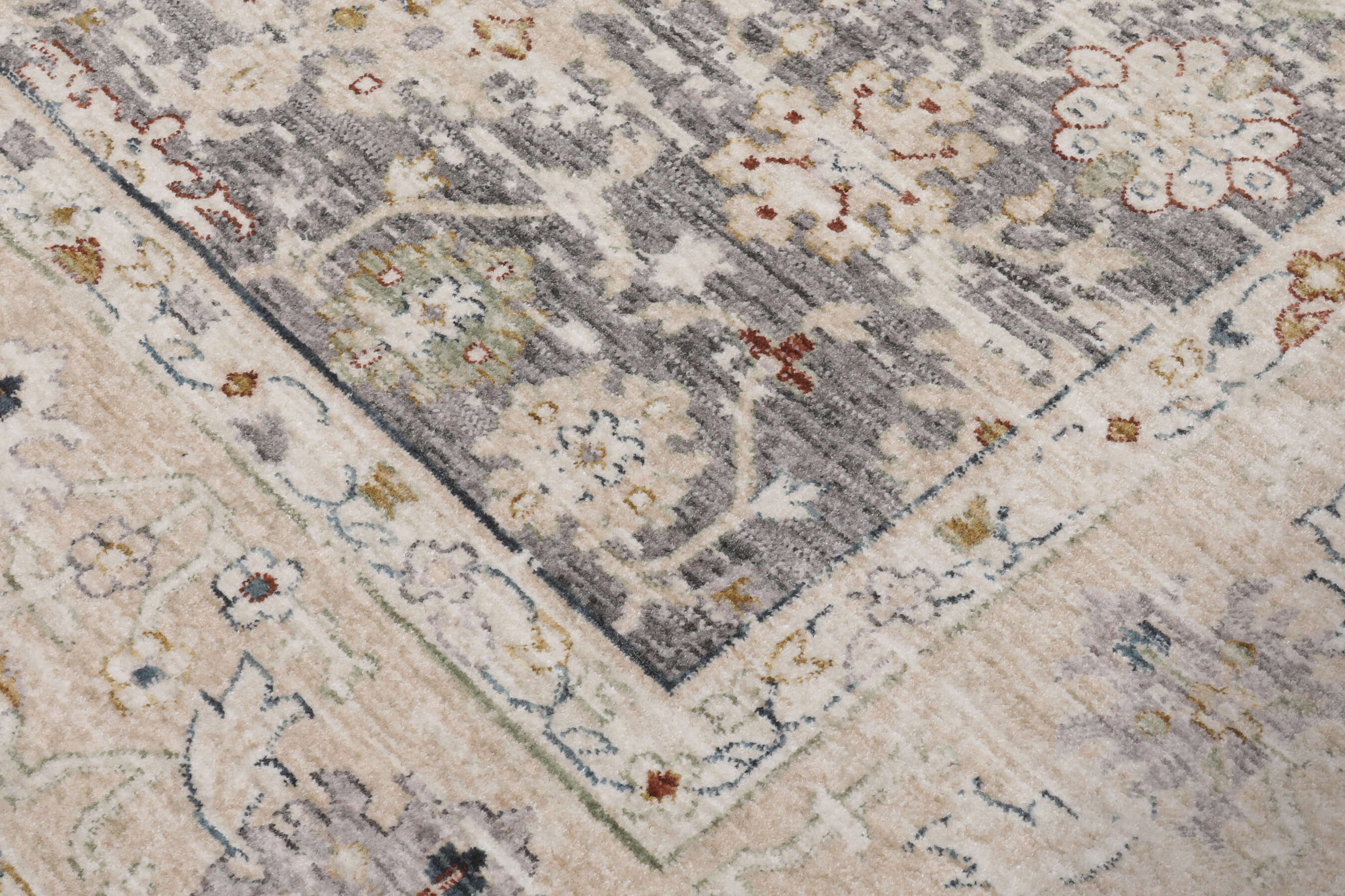 Metiza - Beige / Grey 240 x 240 cm Rug - Rugvista