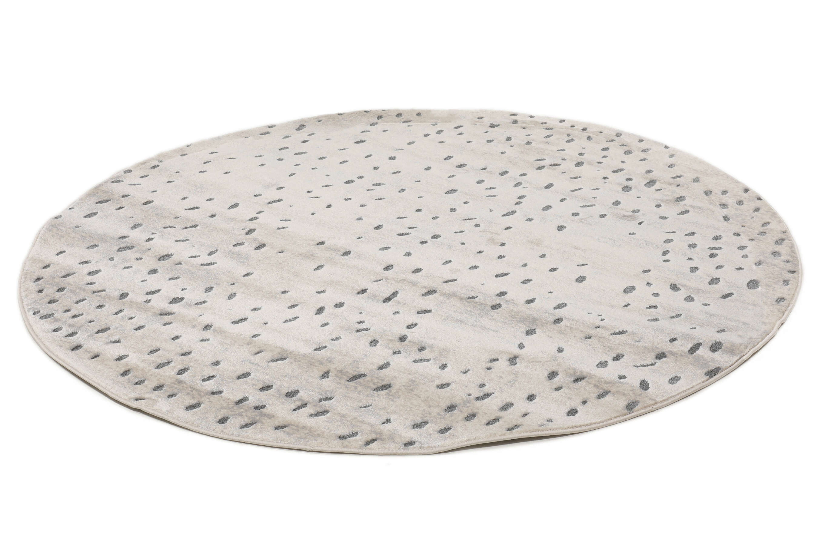 Storm - Greige, Round Ø 200 cm Rug - Rugvista