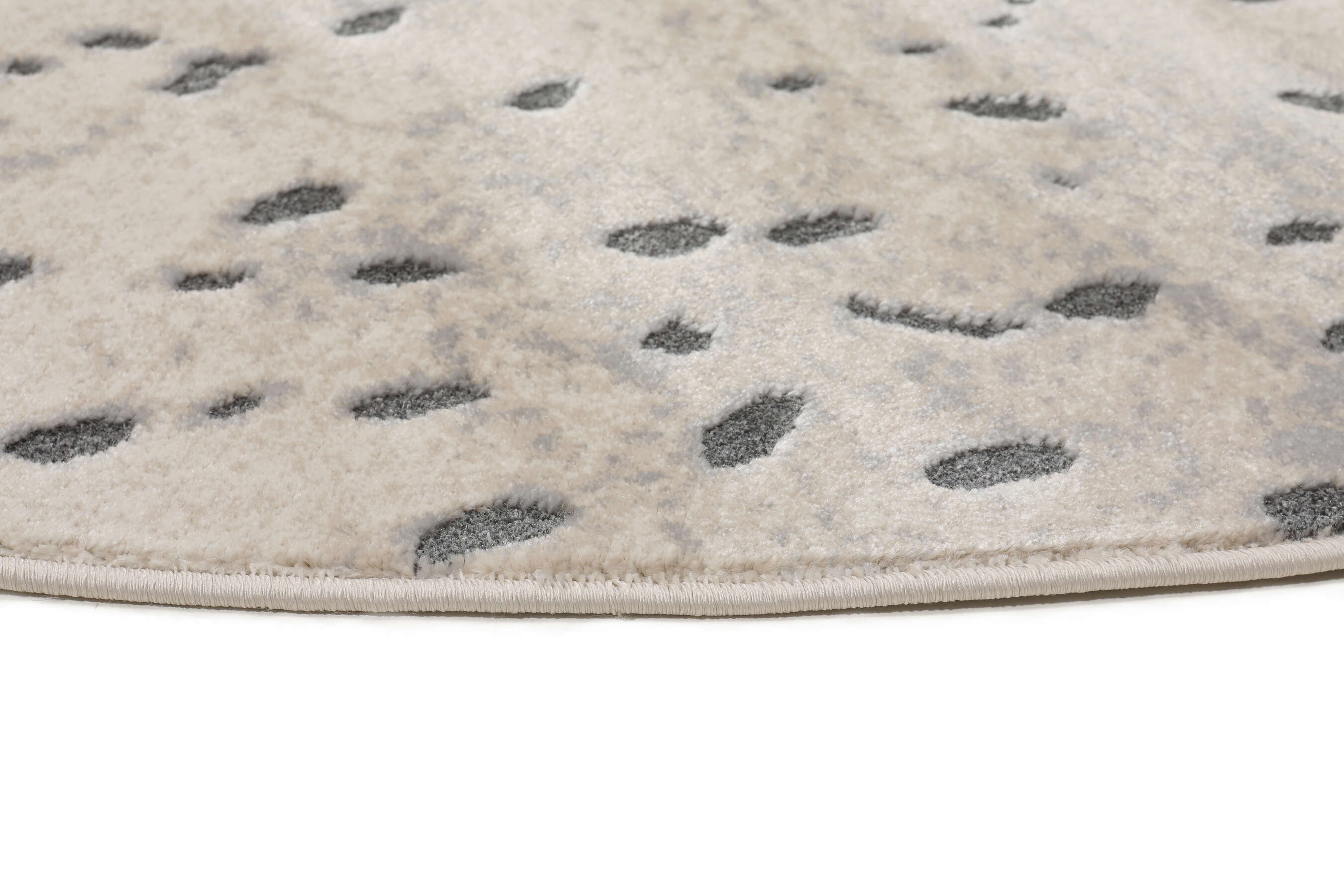 Storm - Greige, Round Ø 200 cm Rug - Rugvista