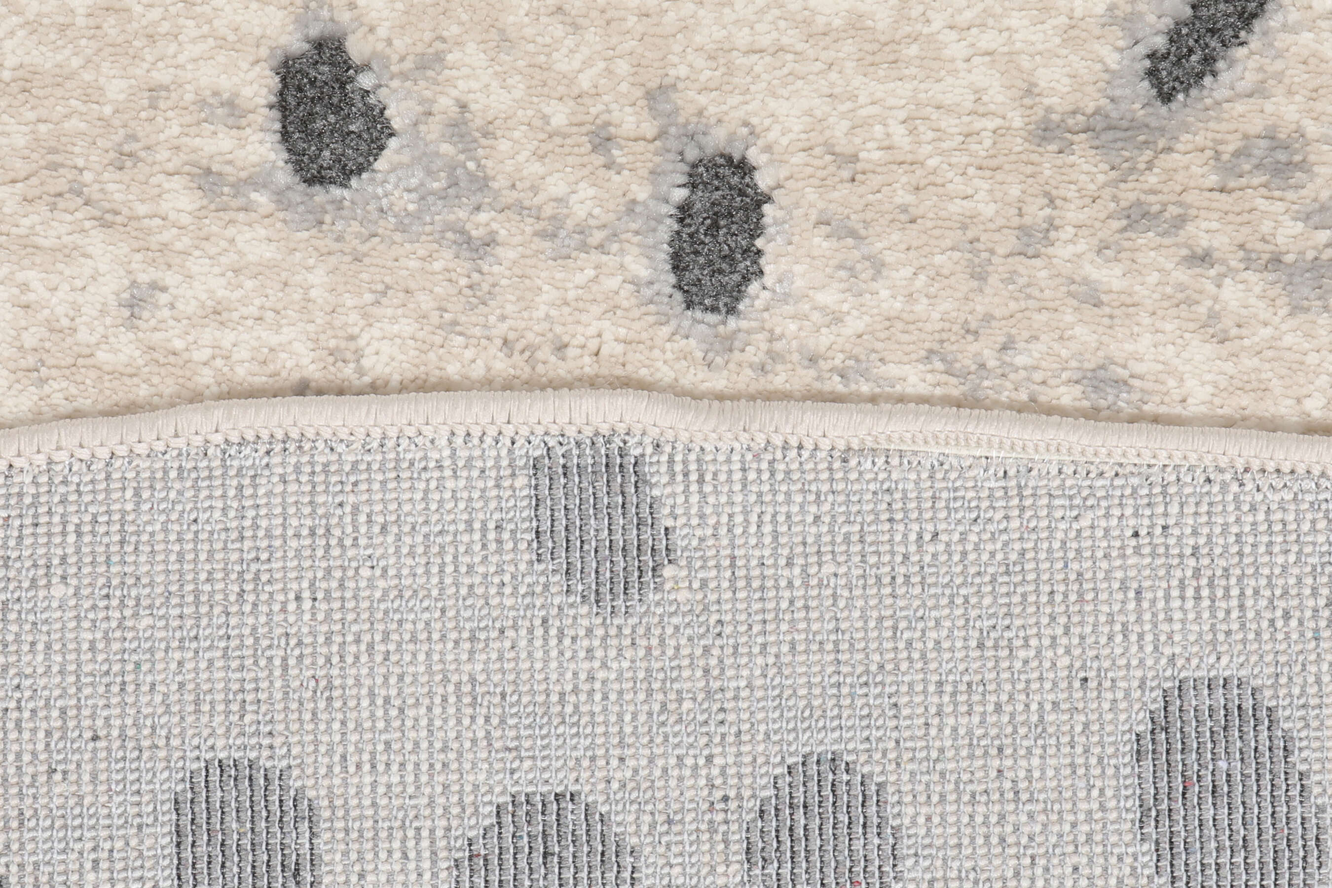 Storm - Greige, Round Ø 200 cm Rug - Rugvista