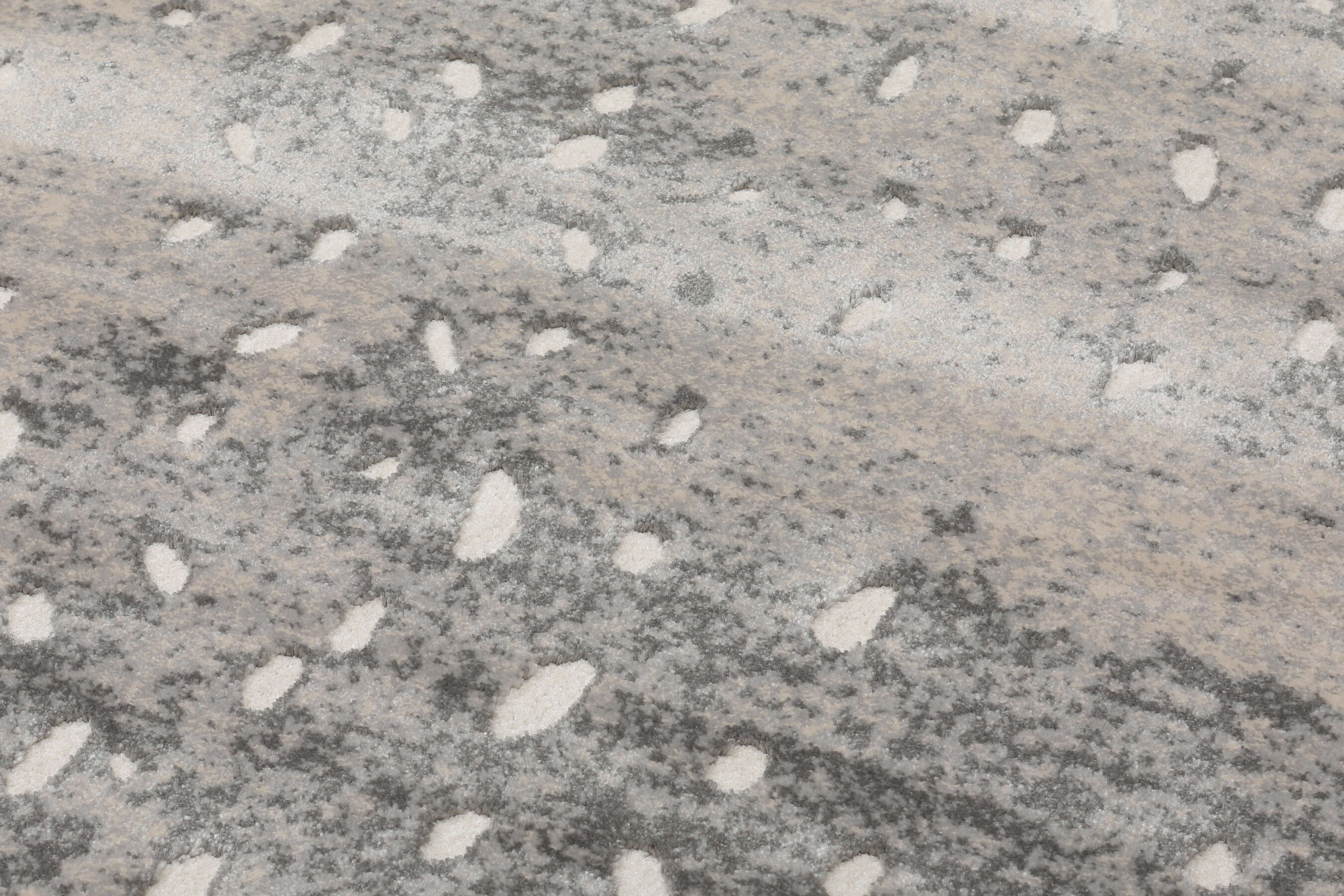 Storm - Light Grey, Round Ø 200 cm Rug - Rugvista