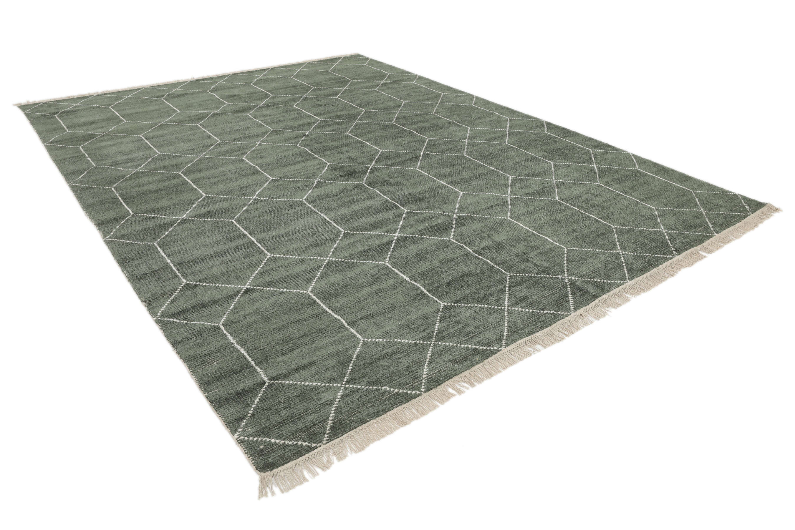 Kiara - Forest Green 300 x 400 cm Rug - Rugvista