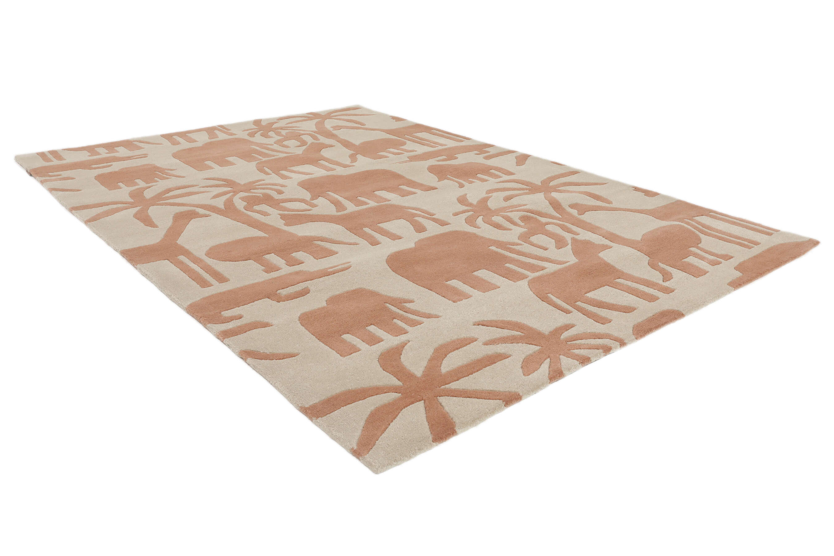 Africa Handtufted - Terracotta 160 x 230 cm Tapete Lã - Rugvista