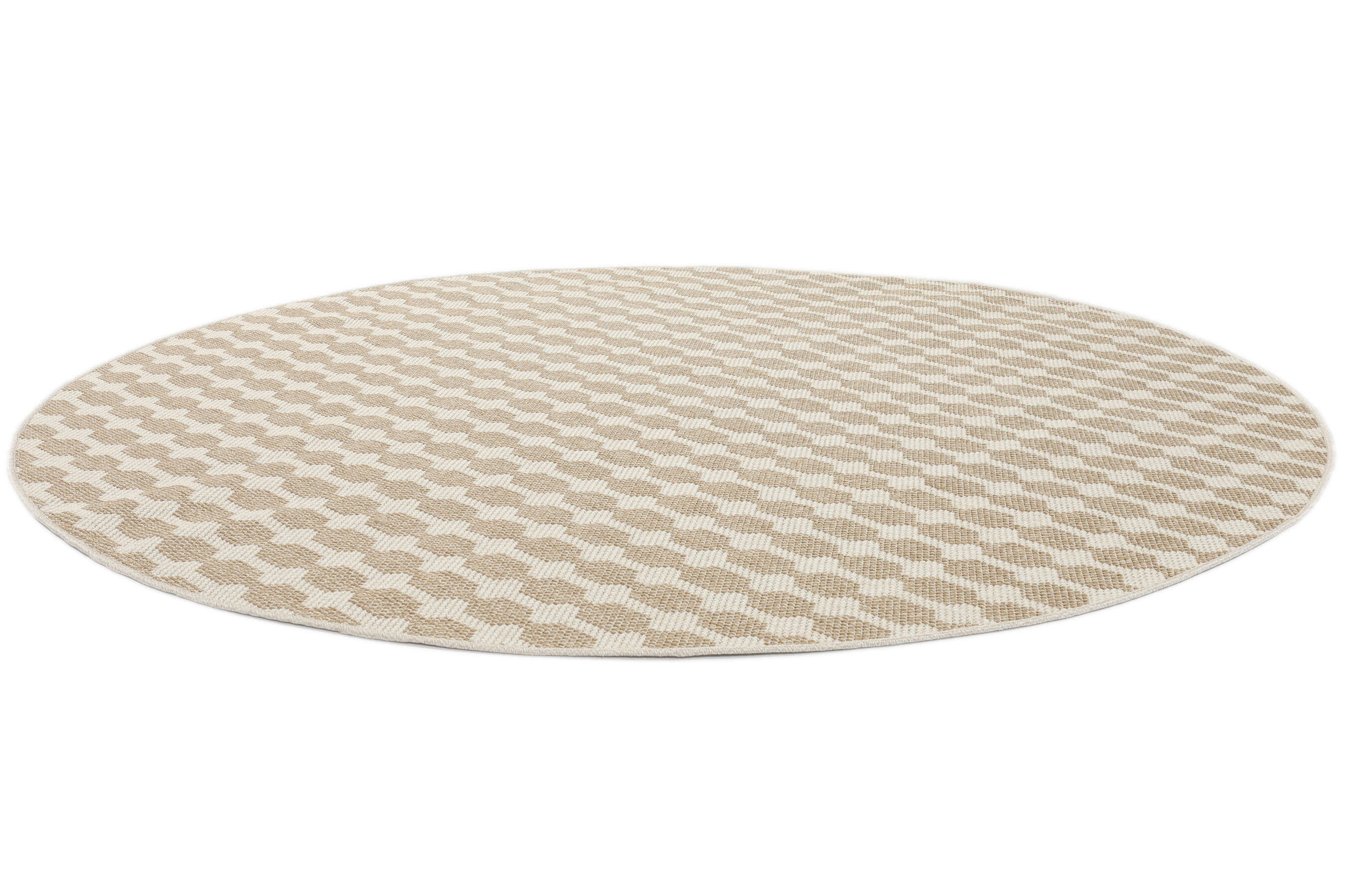 Rugvista Essential - Katja - Beige, Rond Ø 200 cm Vloerkleed - Rugvista