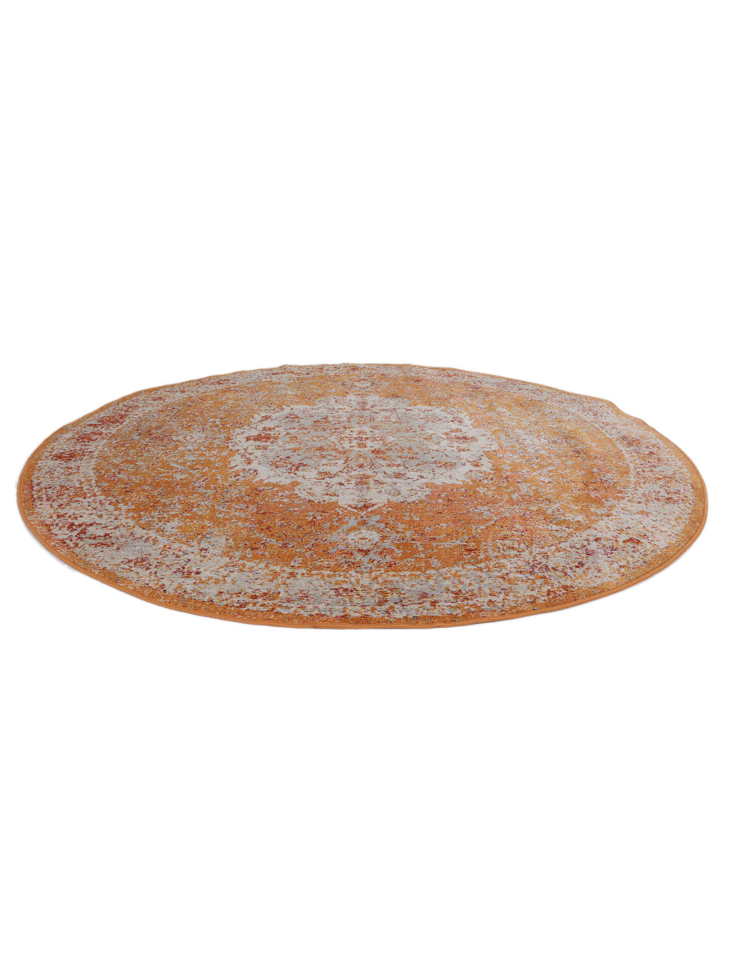 Rugvista Essential - Nadia - Orange, Round Ø 200 cm Rug - Rugvista