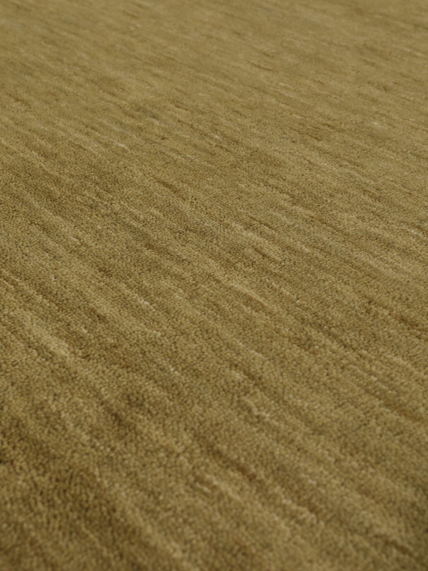 Handloom fringes - Olive Green 200 x 250 cm Wool Rug - Rugvista