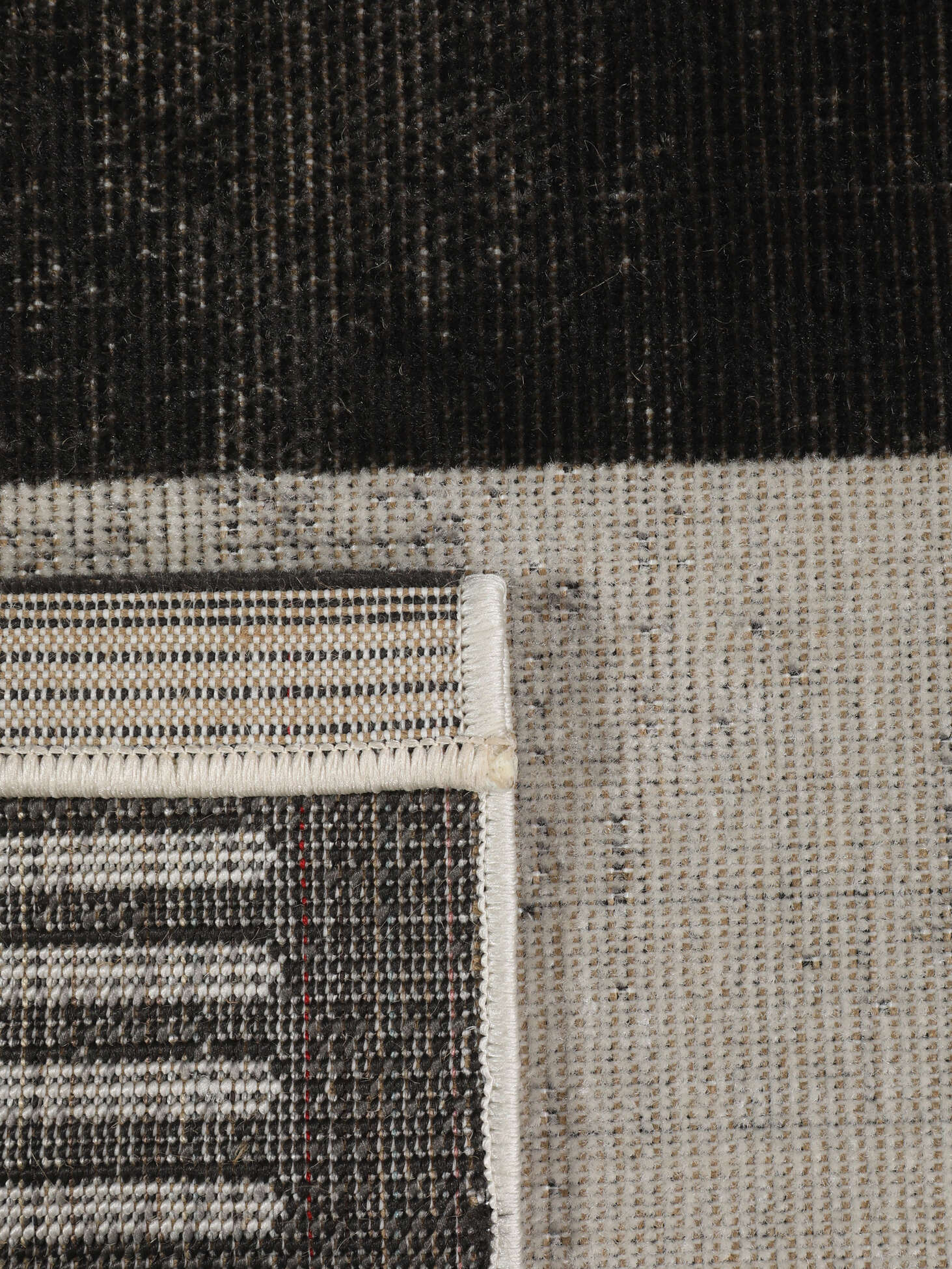 Rugvista Essential - Deco - Black / Off White 200 x 300 cm Rug - Rugvista