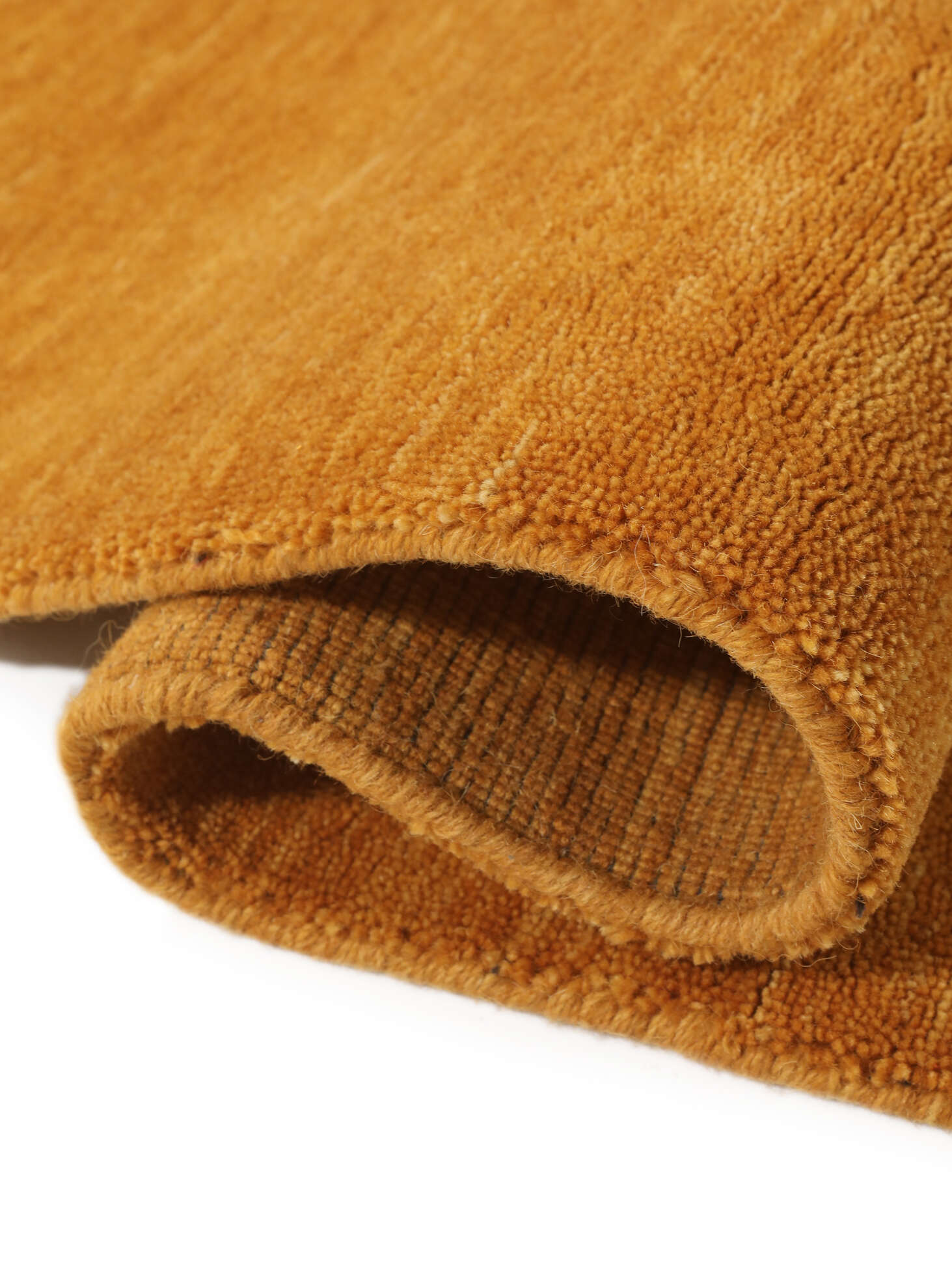 Handloom fringes - Orange 80 x 120 cm Wool Rug - Rugvista