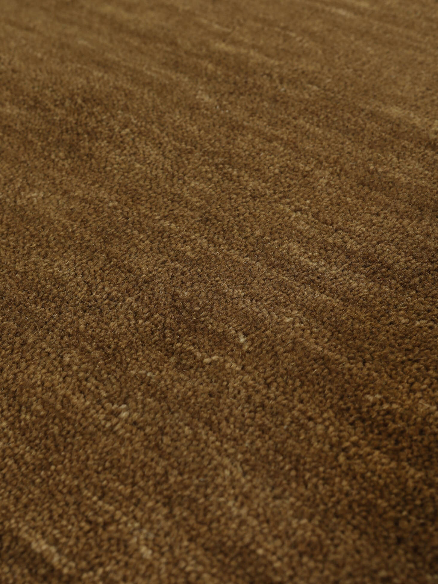 Handloom fringes - Brown, Runner 80 x 200 cm Wool Rug - Rugvista