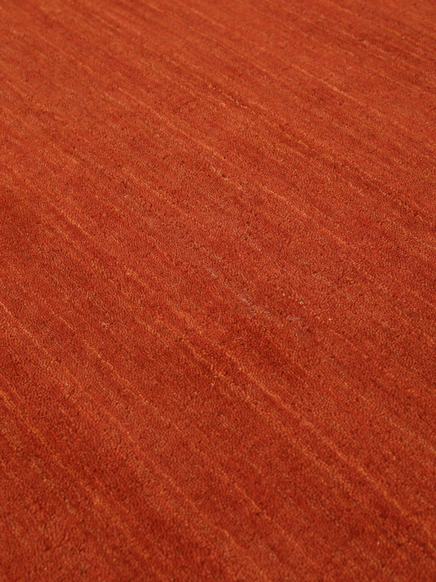 Handloom fringes - Red / Rust Red, Runner 80 x 300 cm Wool Rug - Rugvista