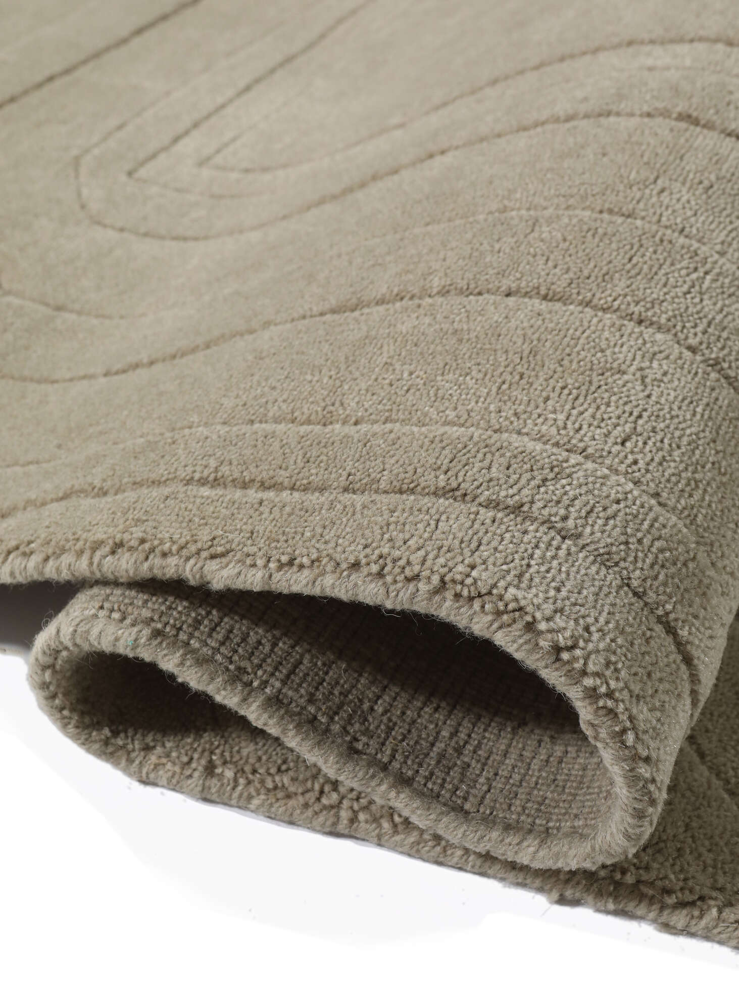 Labyrinth - Greige 200 x 300 cm Wool Rug - Rugvista