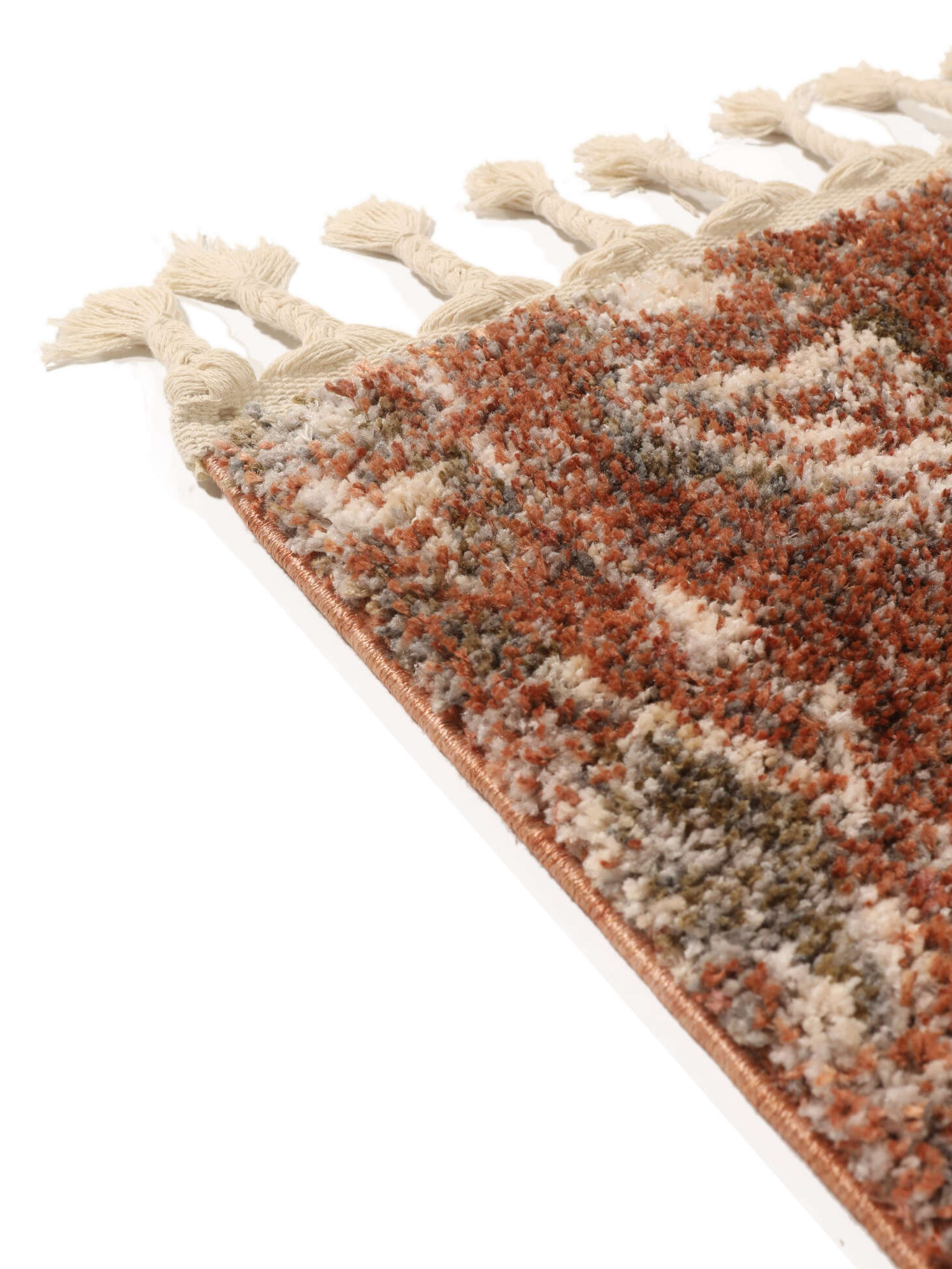 Tafra - Rust Red, Runner 100 x 250 cm Rug - Rugvista