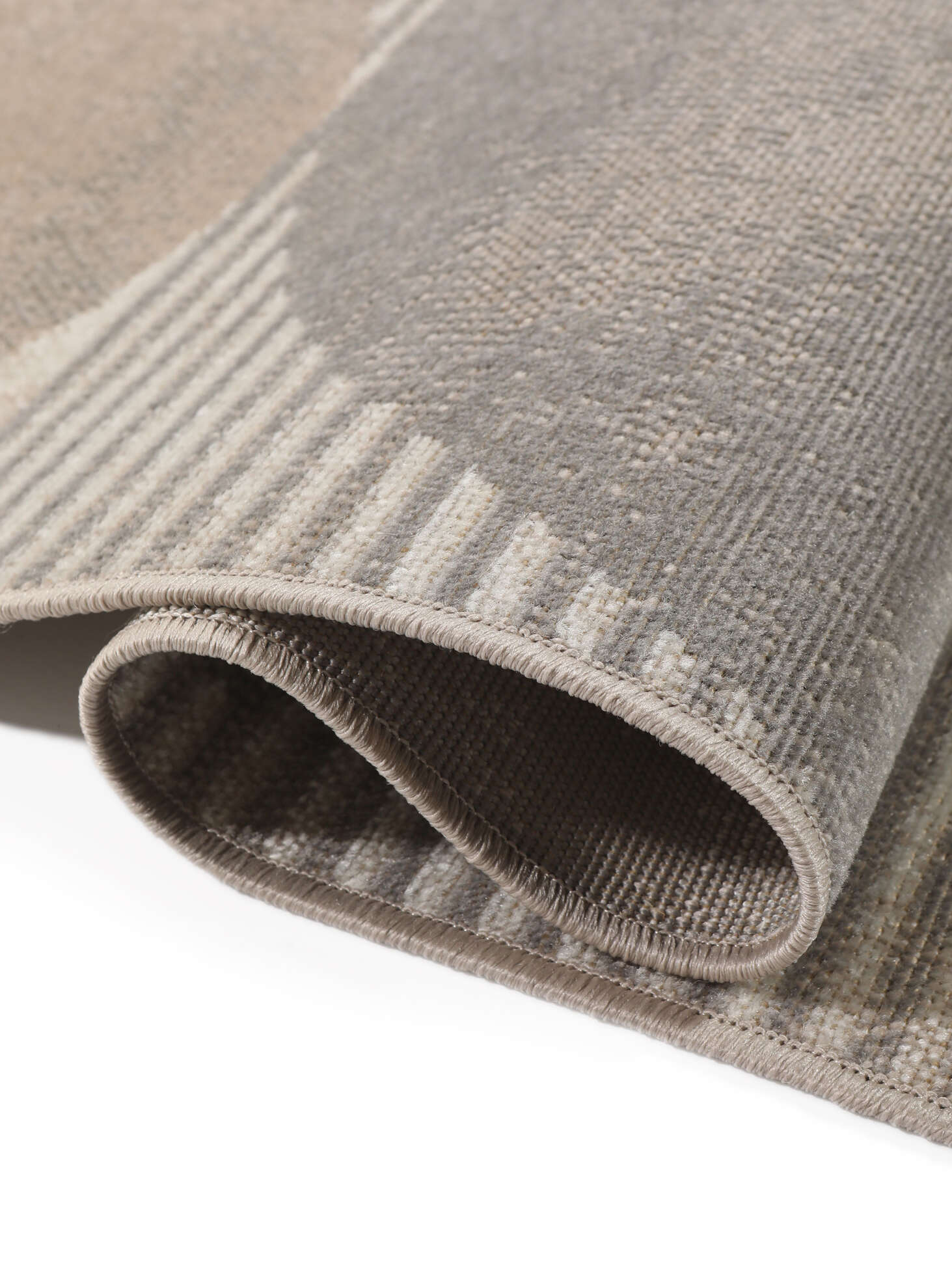 Rugvista Essential - Deco - ベージュ / グレー 160 x 230 cm 絨毯 - Rugvista