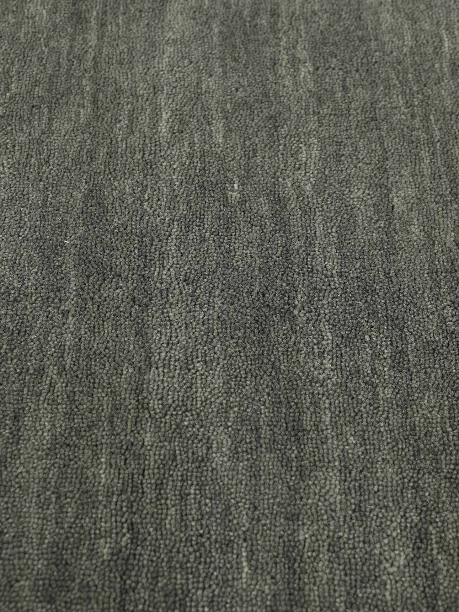 Handloom - Dark Grey, Round Ø 250 cm Wool Rug - Rugvista