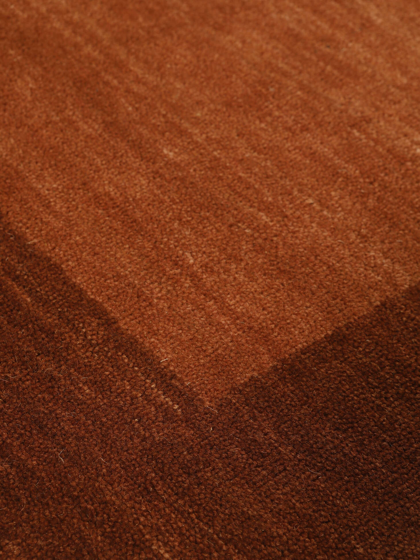 Handloom Frame - Rust Red 160 x 230 cm Wool Rug - Rugvista