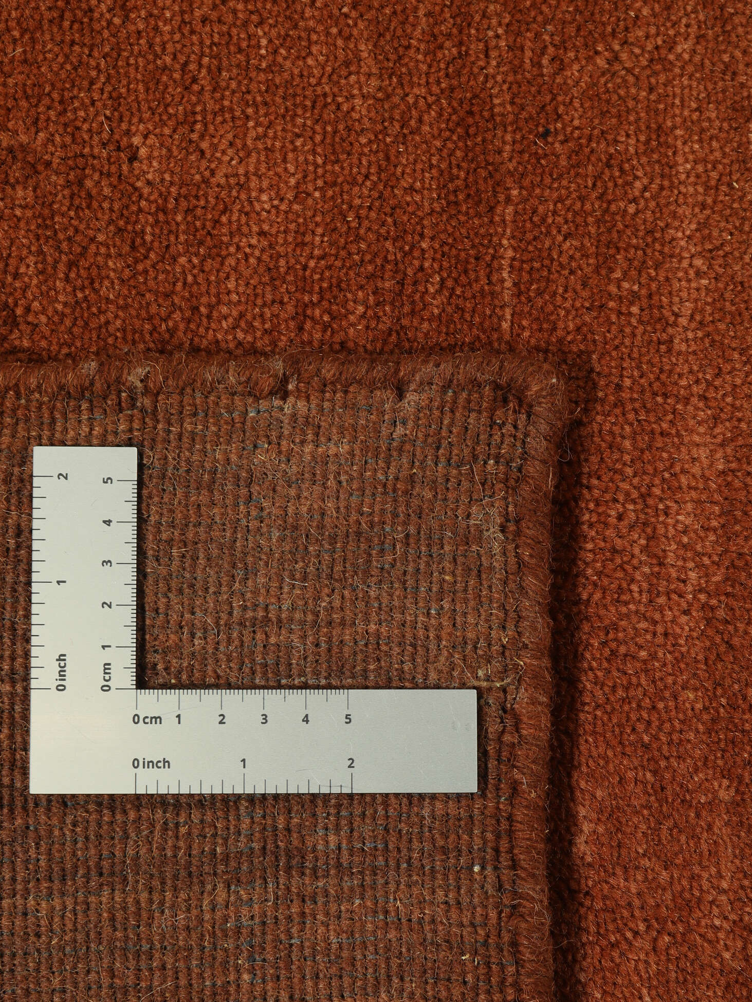 Handloom Frame - Rust Red 200 x 300 cm Wool Rug - Rugvista