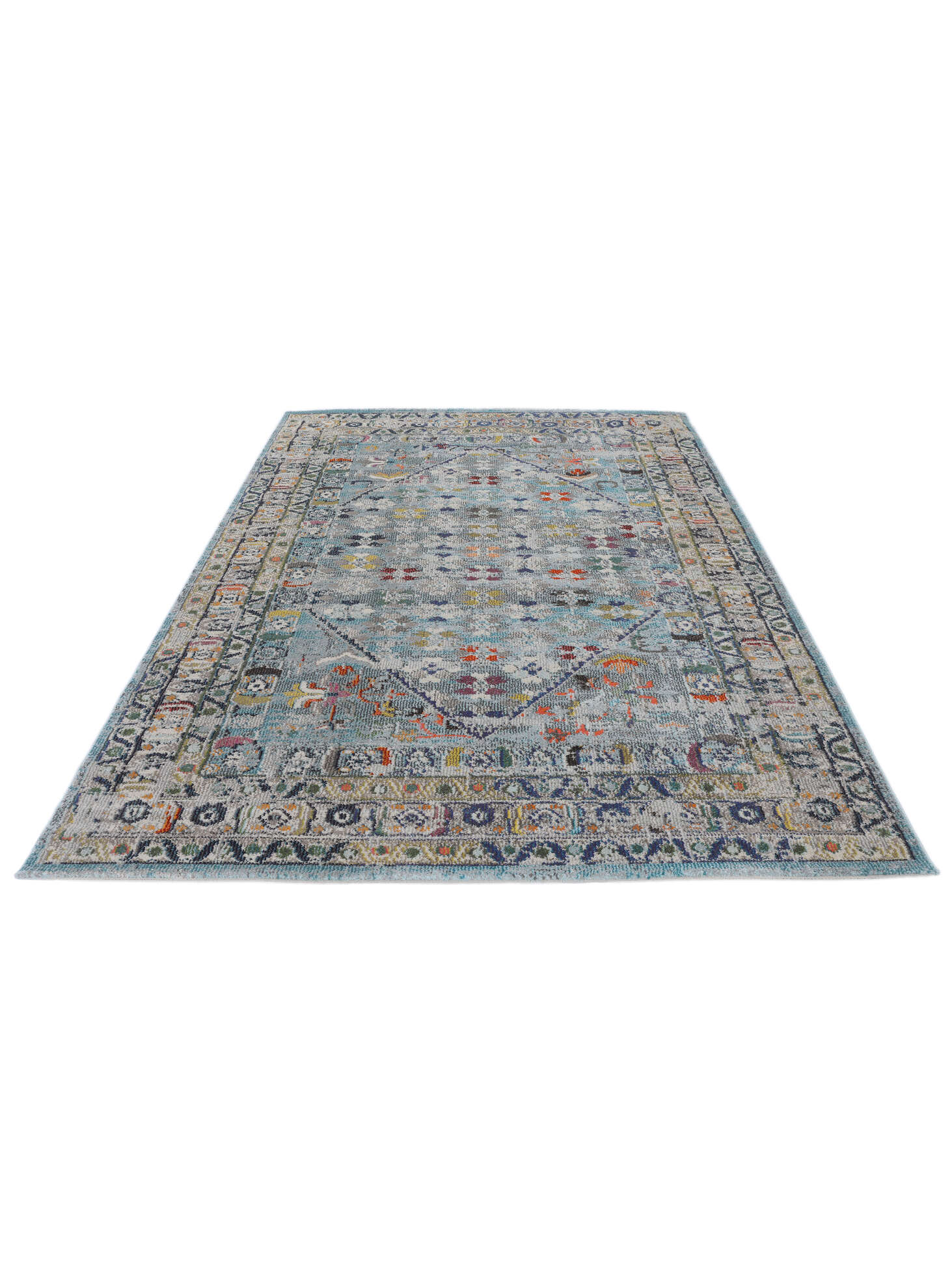 Rugvista Essential - Chillon - Light Blue / Multicolor 200 x 300 cm Rug ...