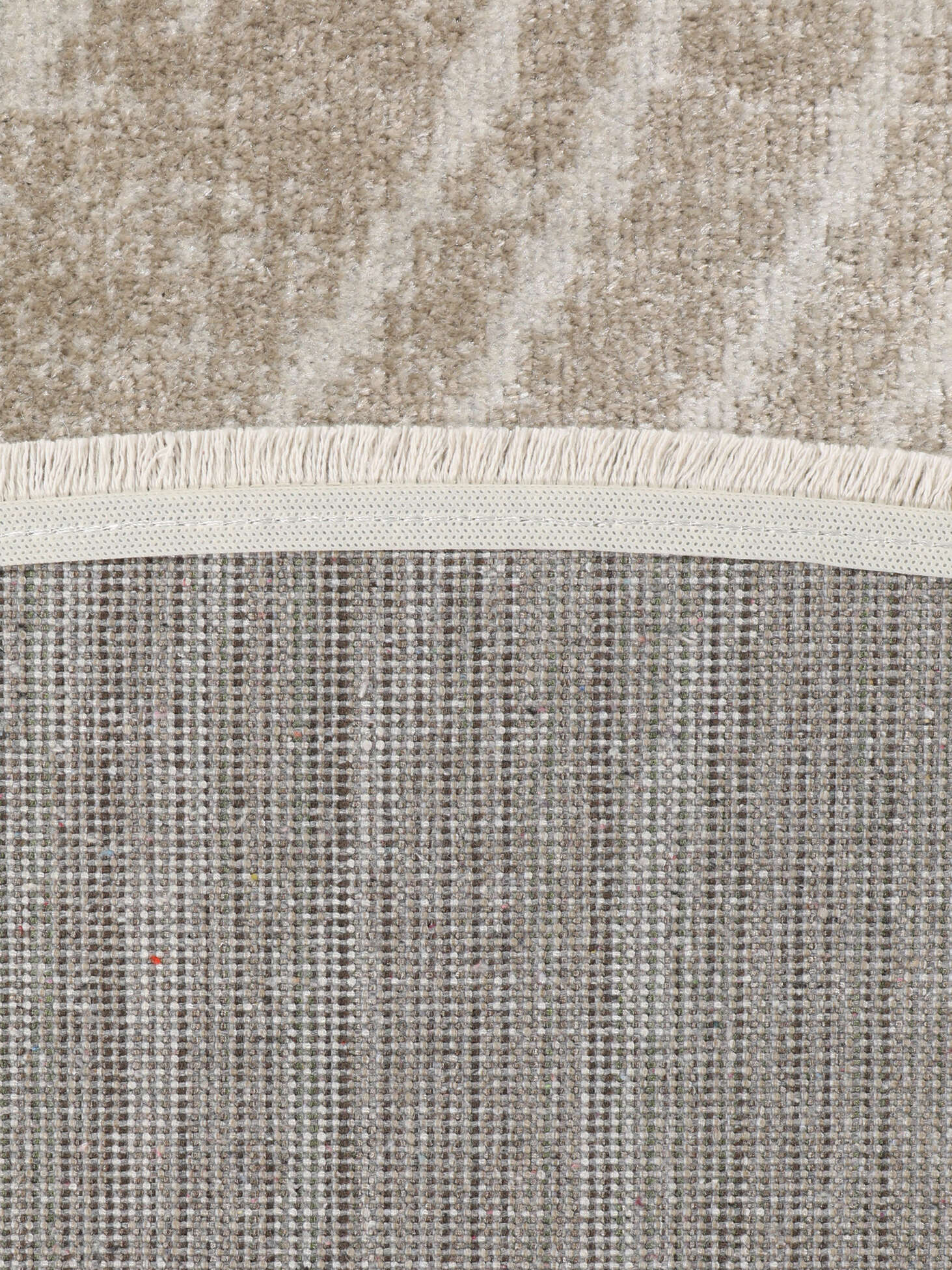 Rugvista Essential - River - Greige / Natural White, Round Ø 200 cm Rug ...