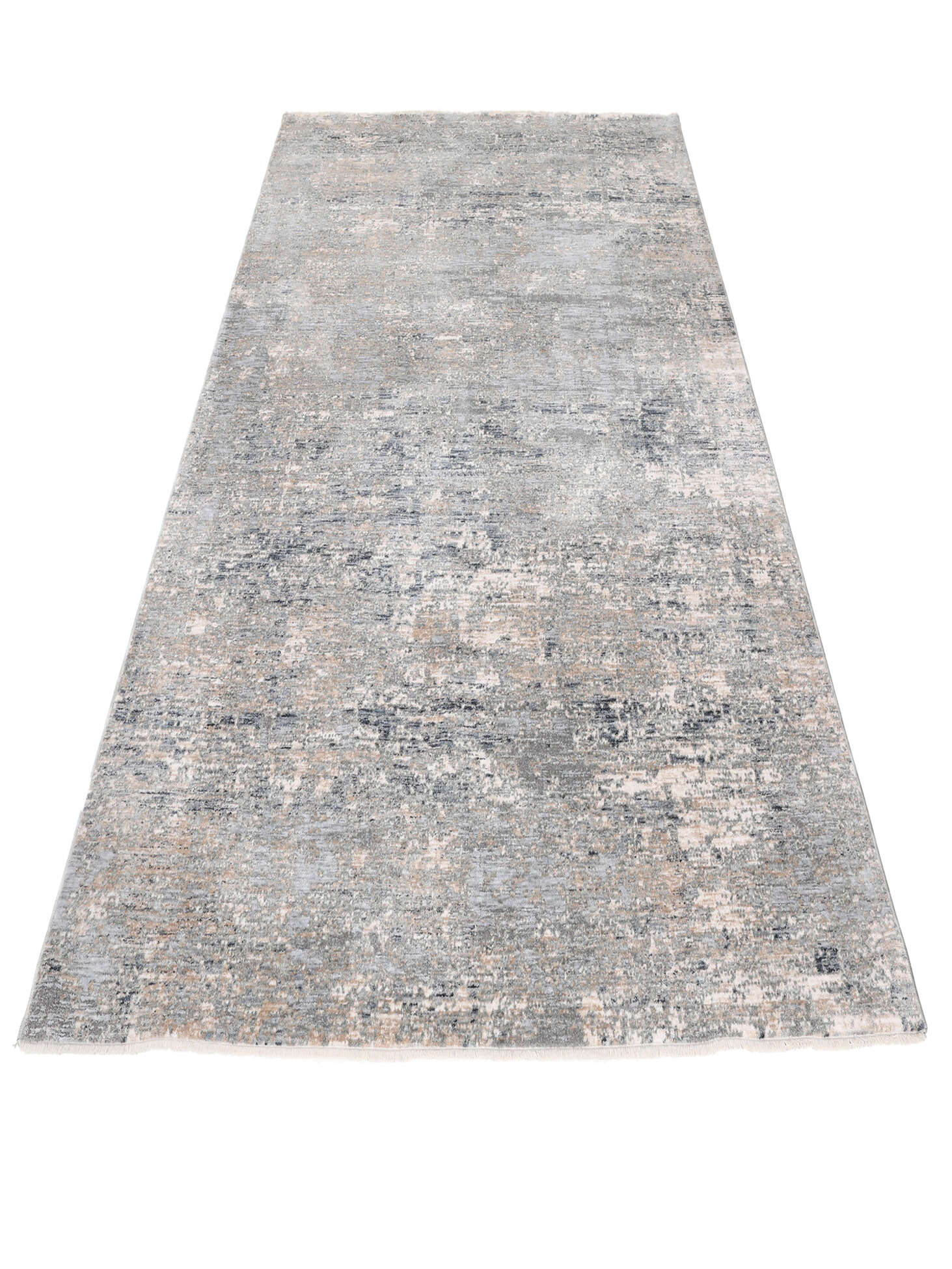 Minami - Beige / Blue, Runner 80 x 350 cm Rug - Rugvista
