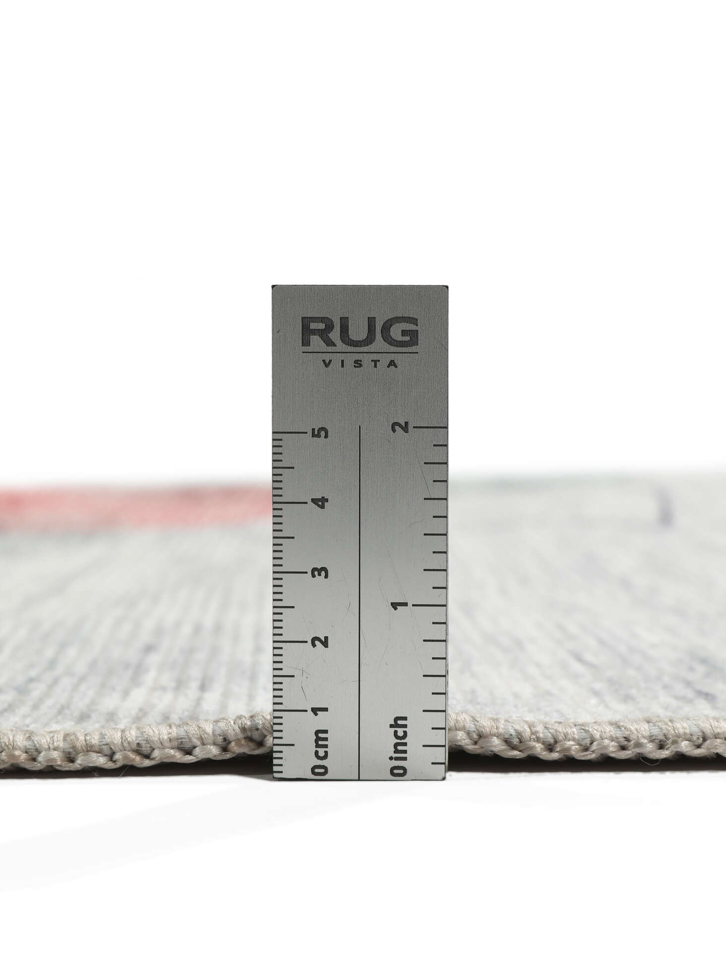 Rugvista Essential - Essence Modern - Light Grey / Terracotta, Round Ø ...