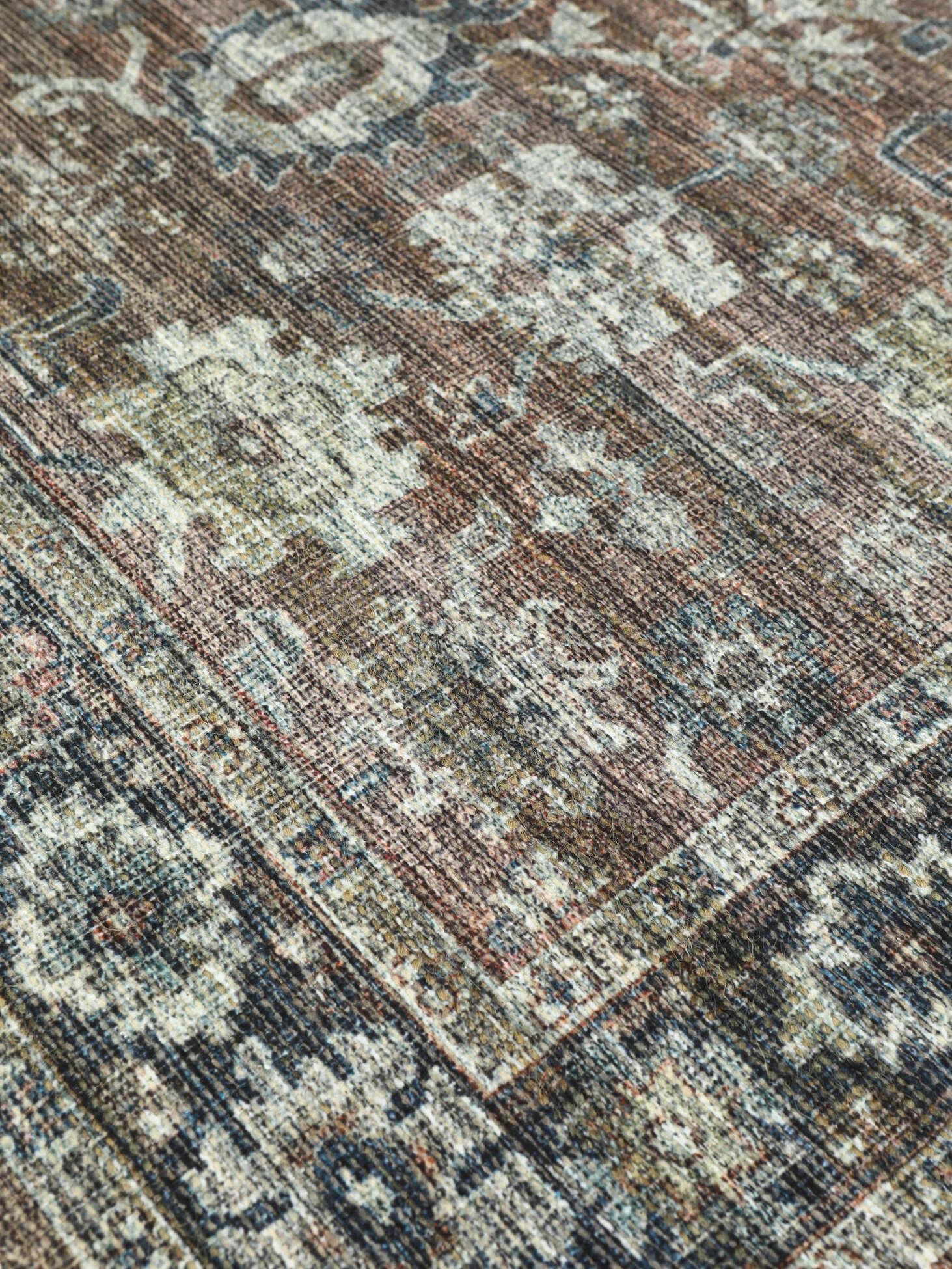 Rugvista Essential - Khaimah Oriental - Brown / Grey, Runner 80 x 350 ...