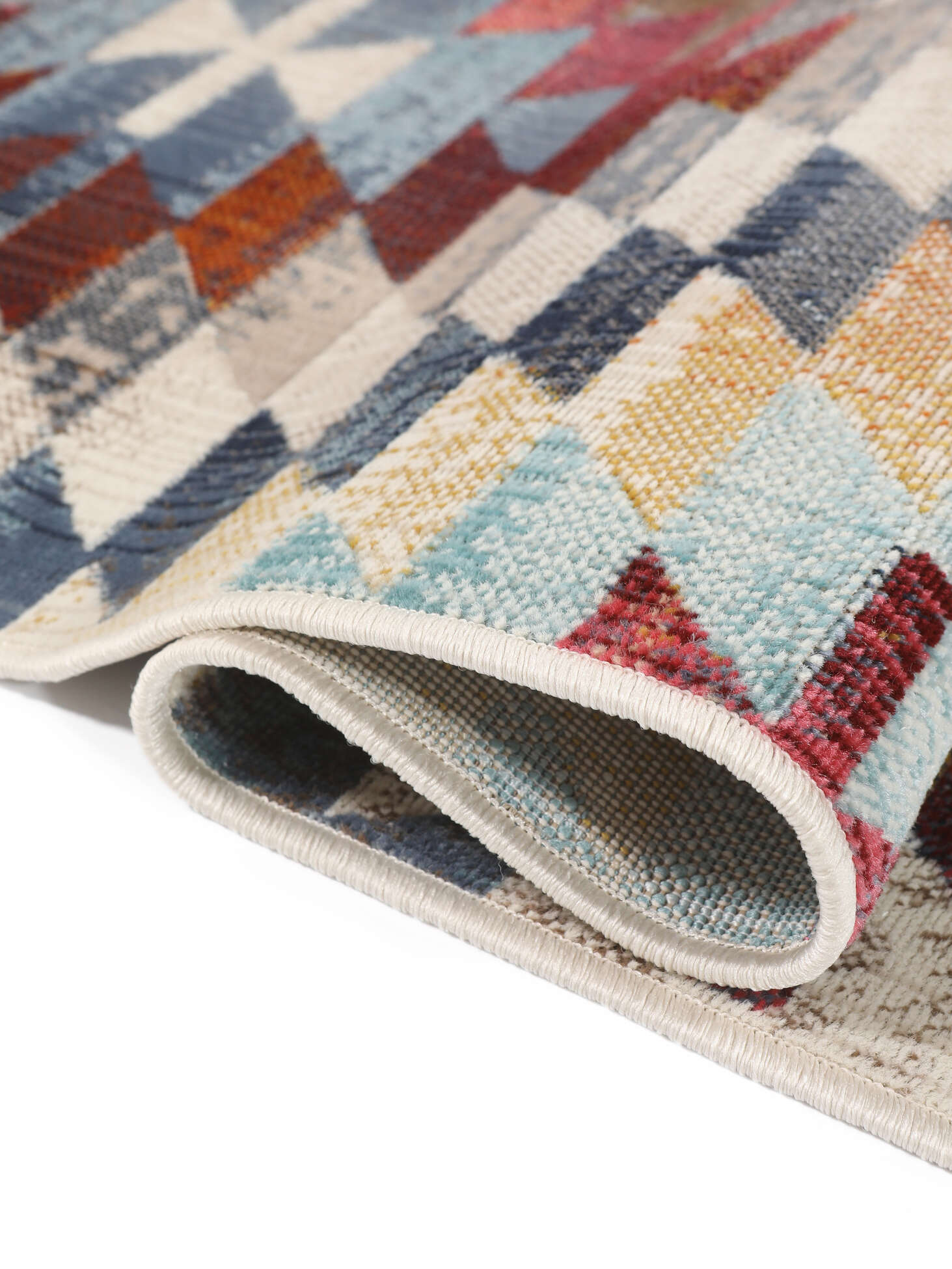 Rugvista Essential - Kerala - Red / Multicolor, Runner 80 x 250 cm Rug ...