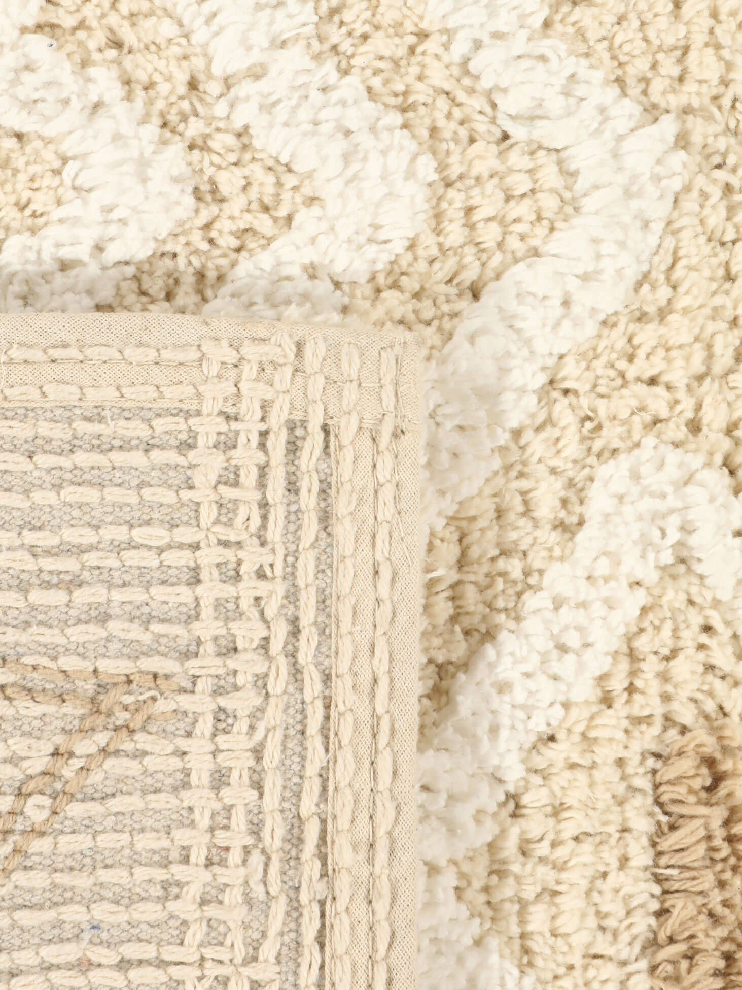 Atlantis - Natural White / White 60 x 90 cm Bath Mat - Rugvista