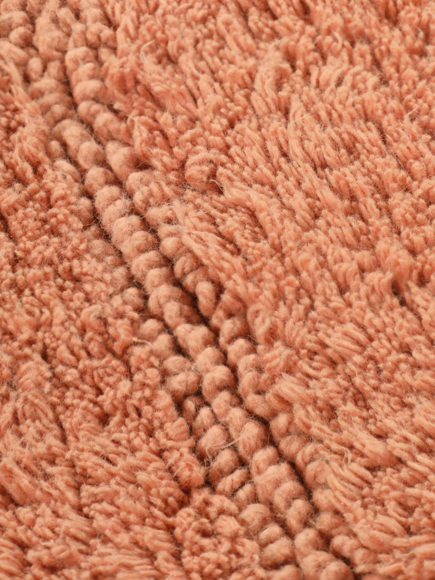 Breeze - Terracotta, Round Ø 70 cm Bath Mat - Rugvista