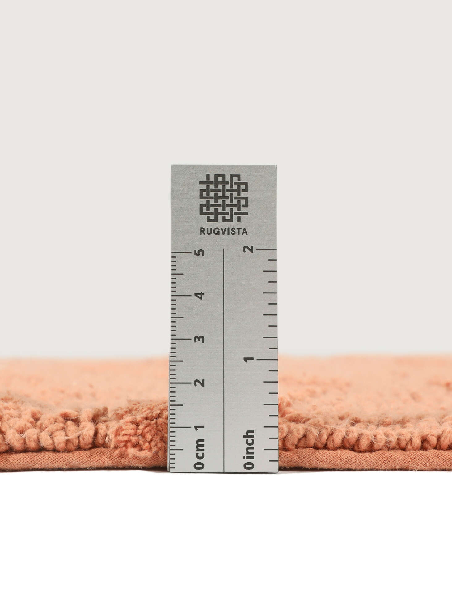 Breeze - Terracotta, Round Ø 70 cm Bath Mat - Rugvista