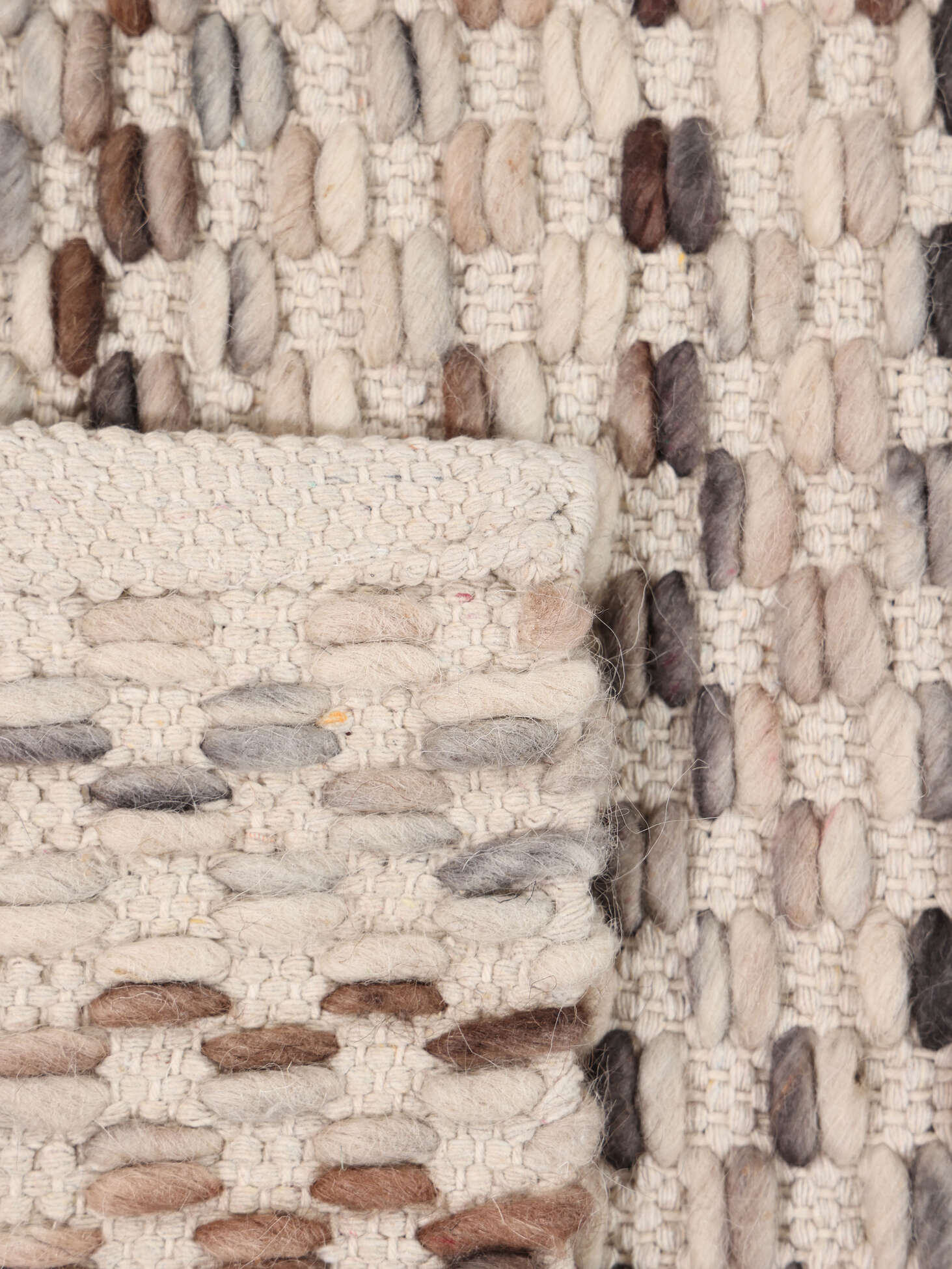 Pebbles - Brown / Multicolor 200 x 300 cm Wool Rug - Rugvista