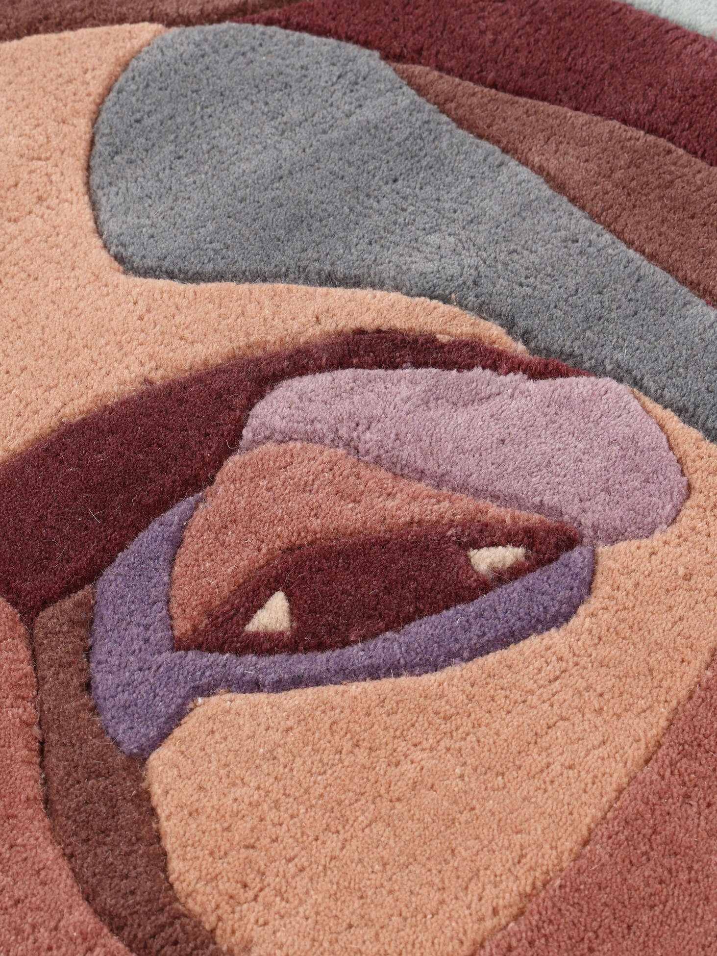 Faces - Azul Claro / Terracotta 200 x 300 cm Tapete Lã - Rugvista