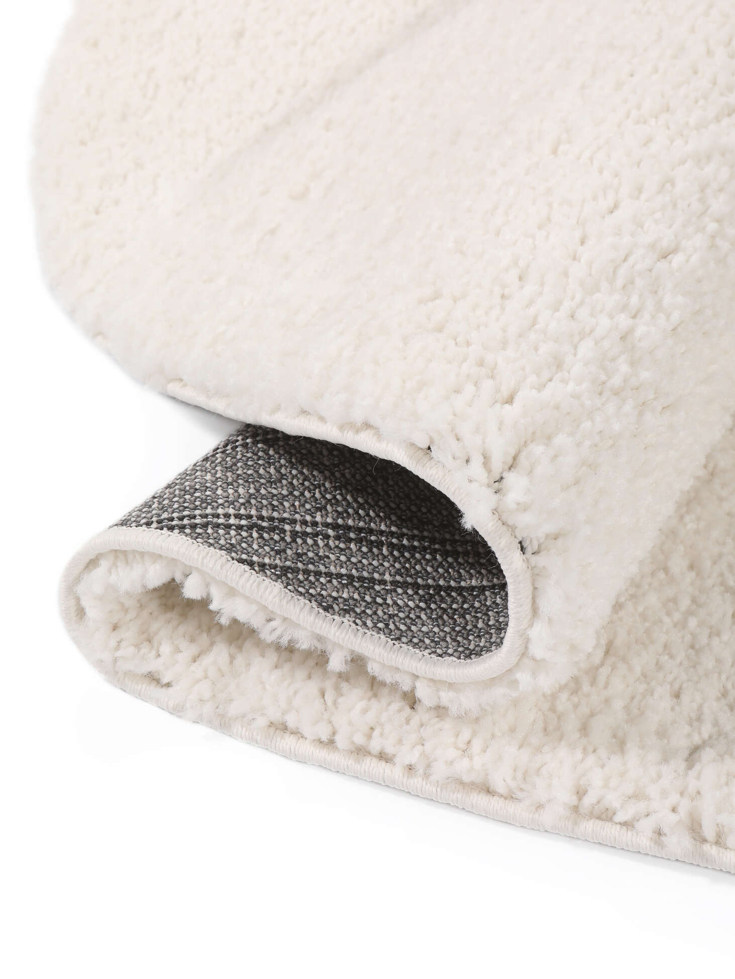 Rugvista Essential - Comfy - Off White, Round Ø 100 cm Rug - Rugvista