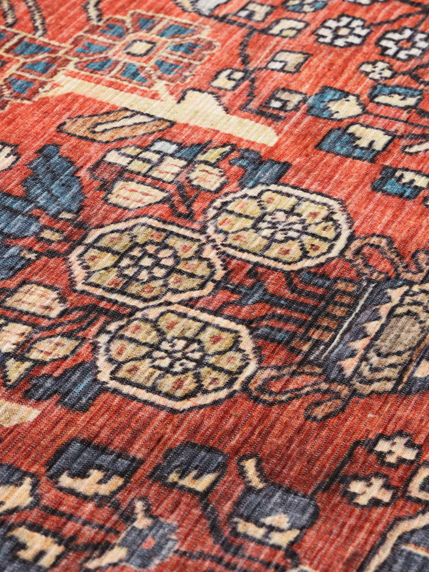 Rugvista Essential - Galaxy Oriental - Rust Red / Blue, Runner 80 x 300 ...