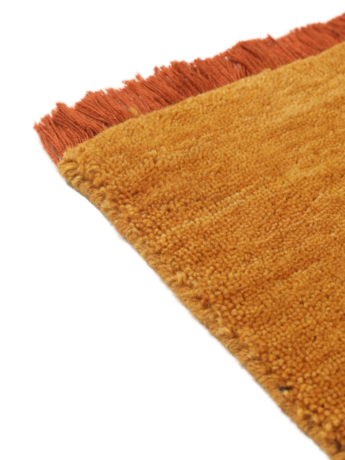 Handloom fringes - Orange 200 x 300 cm Wool Rug - Rugvista
