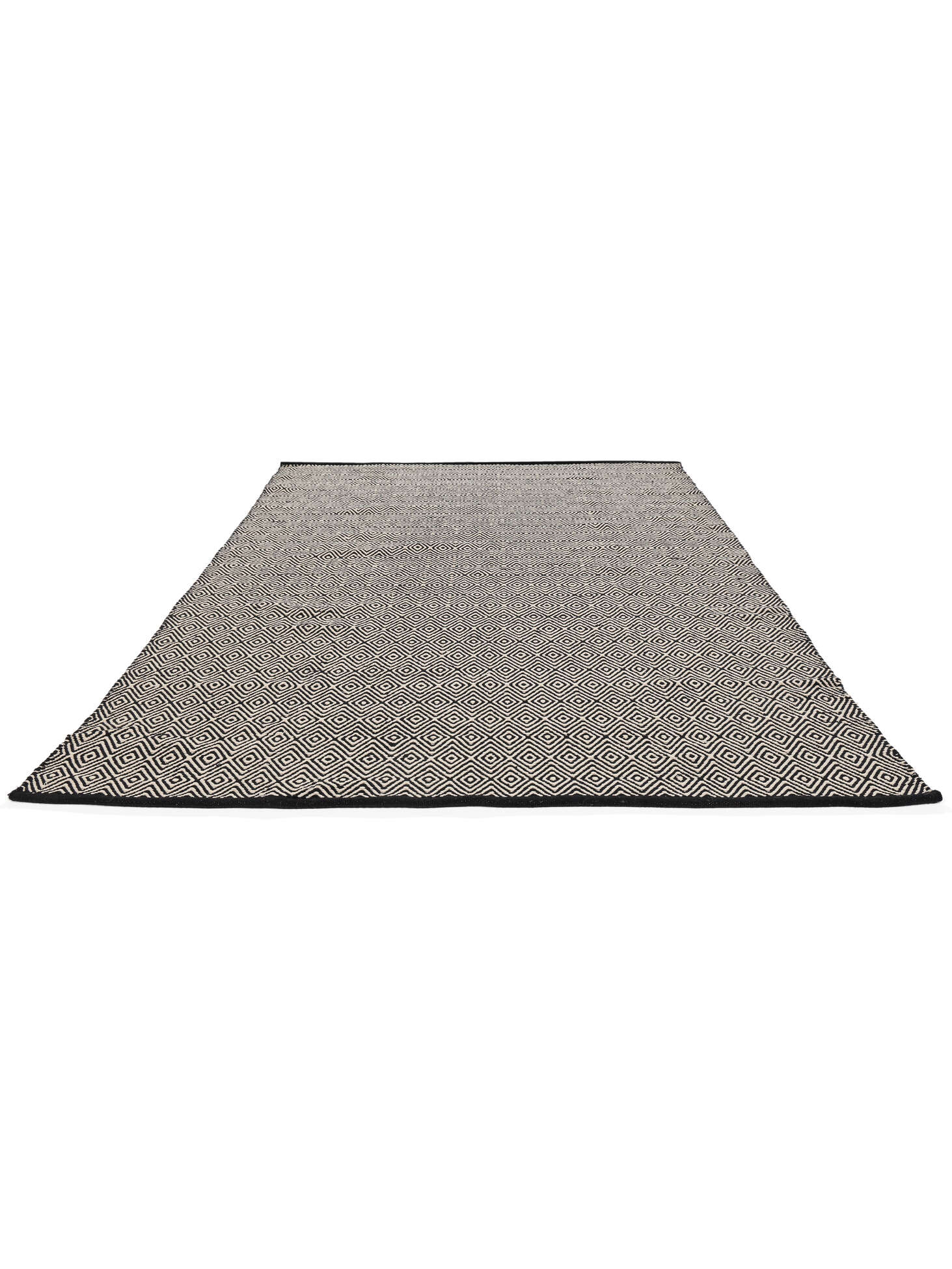 Diamond - Black 160 x 230 cm Cotton Rug - Rugvista