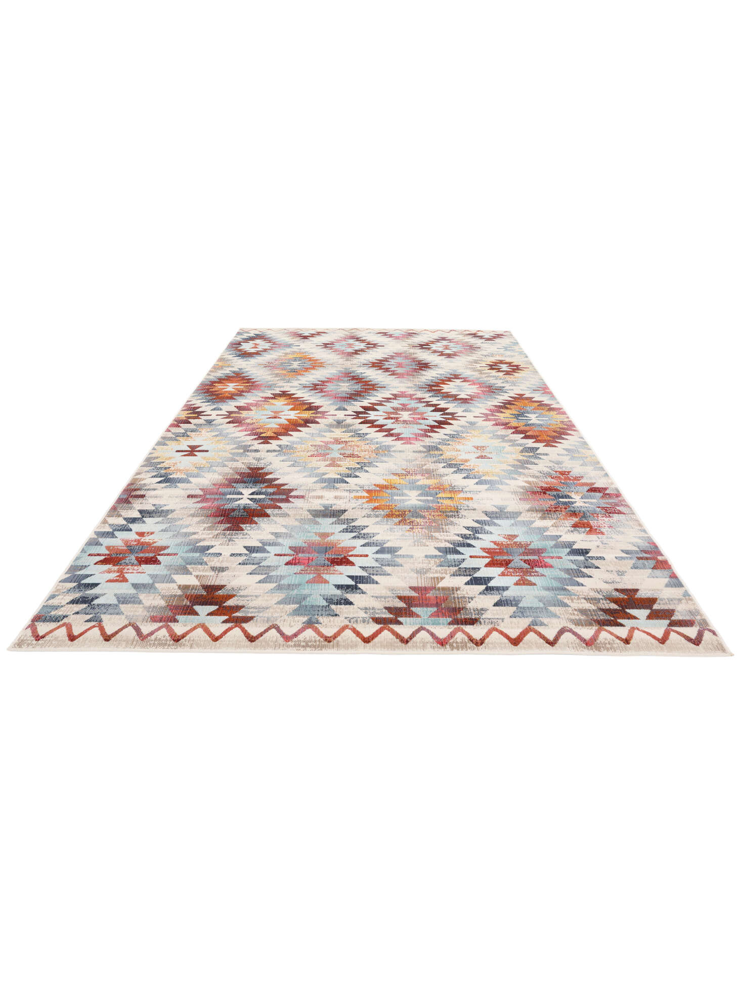 Rugvista Essential - Kerala - Red / Multicolor 240 x 340 cm Rug - Rugvista