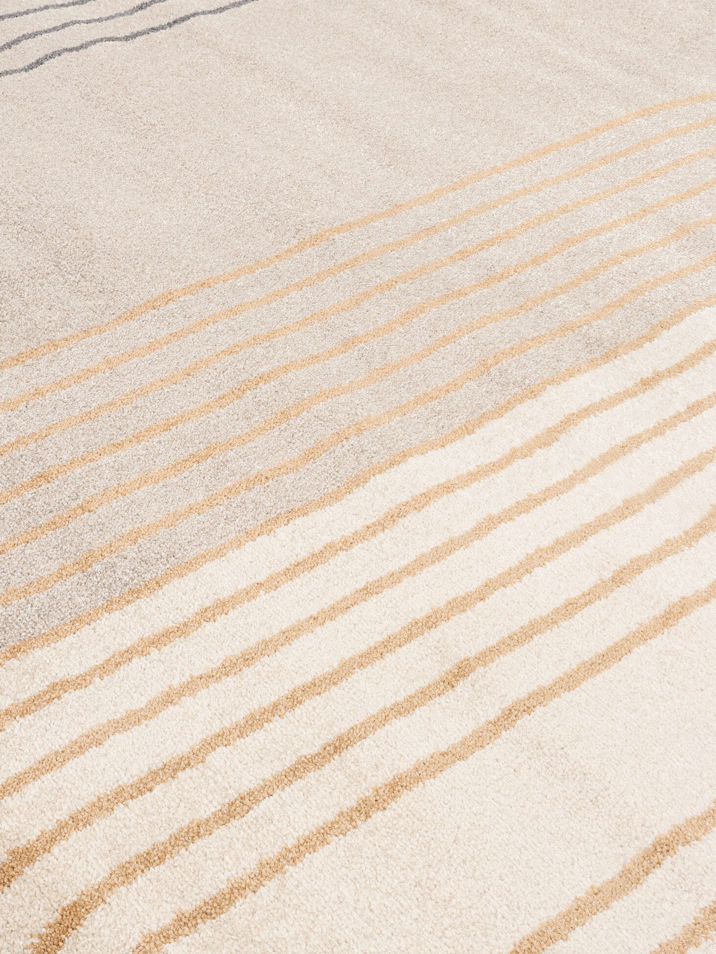 Rugvista Essential - Amphi - Beige / Yellow 200 x 200 cm Rug - Rugvista