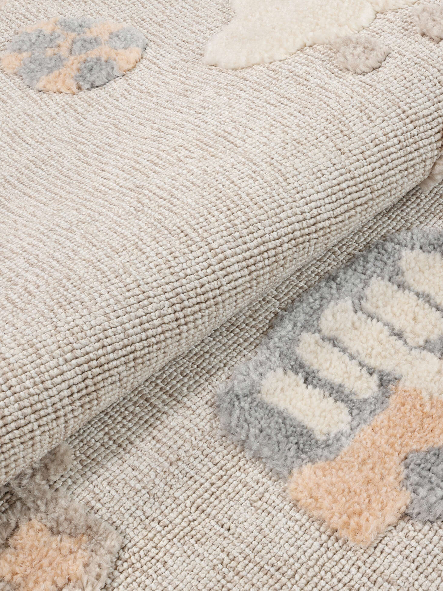 round-trip - Terracotta, Round Ø 100 cm Rug - Rugvista