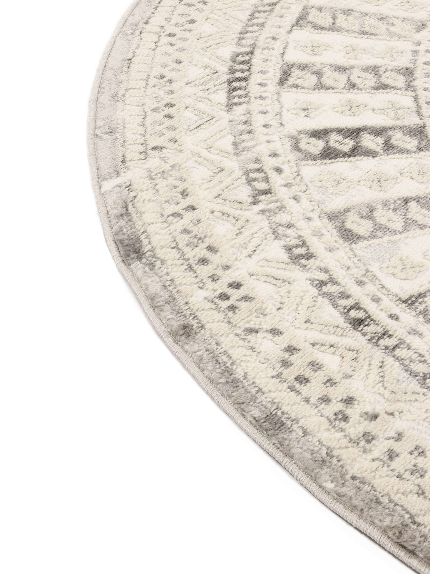 Rugvista Essential - Venus - Beige / Greige, Round Ø 200 cm Rug - Rugvista