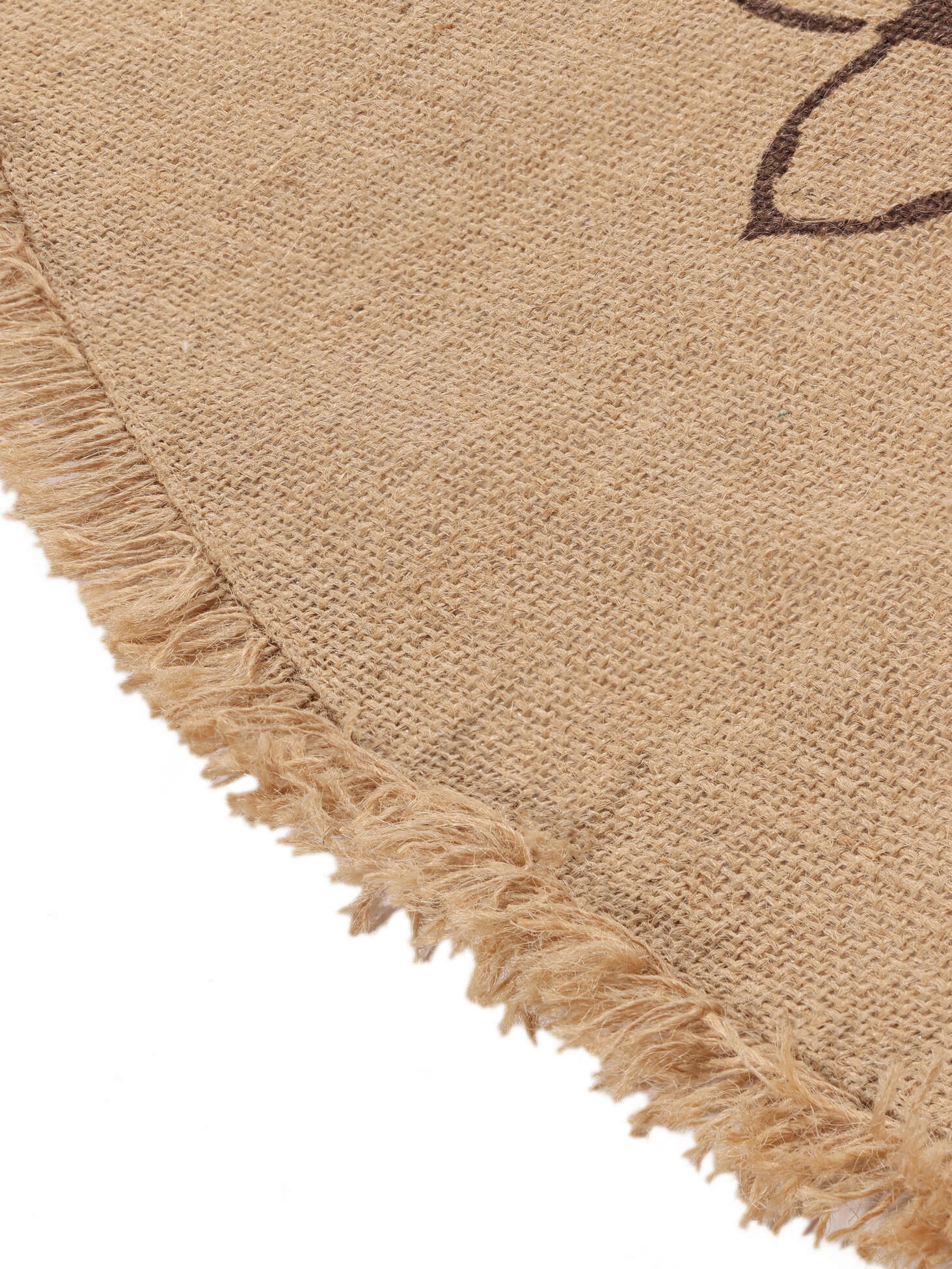 Rugvista Essential - Pine Garland - Beige / Brun, Rundt Ø 120 cm ...