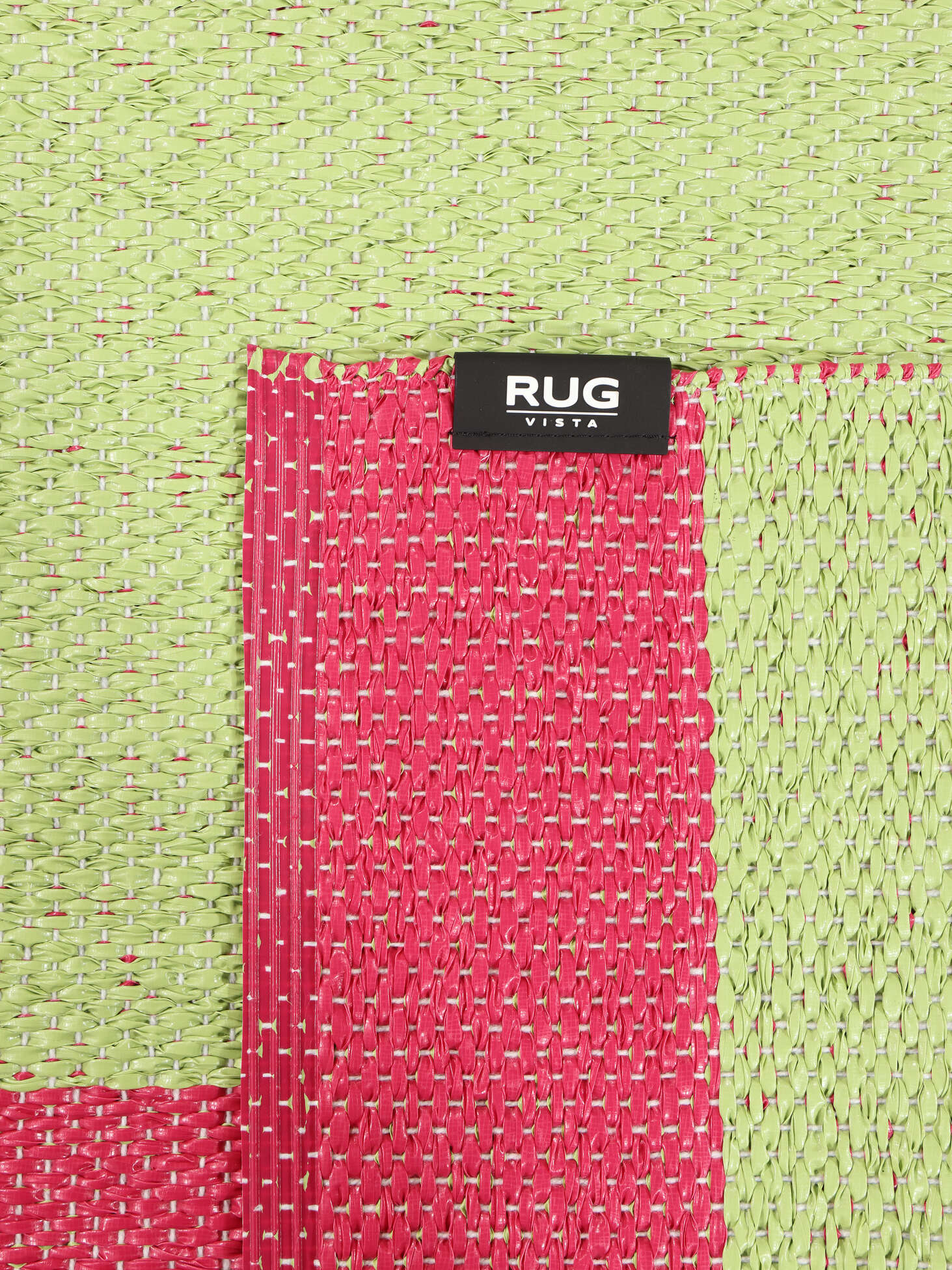 Emil - Rosa / Verde, Passadeiras 70 x 300 cm Tapete De Plástico - Rugvista