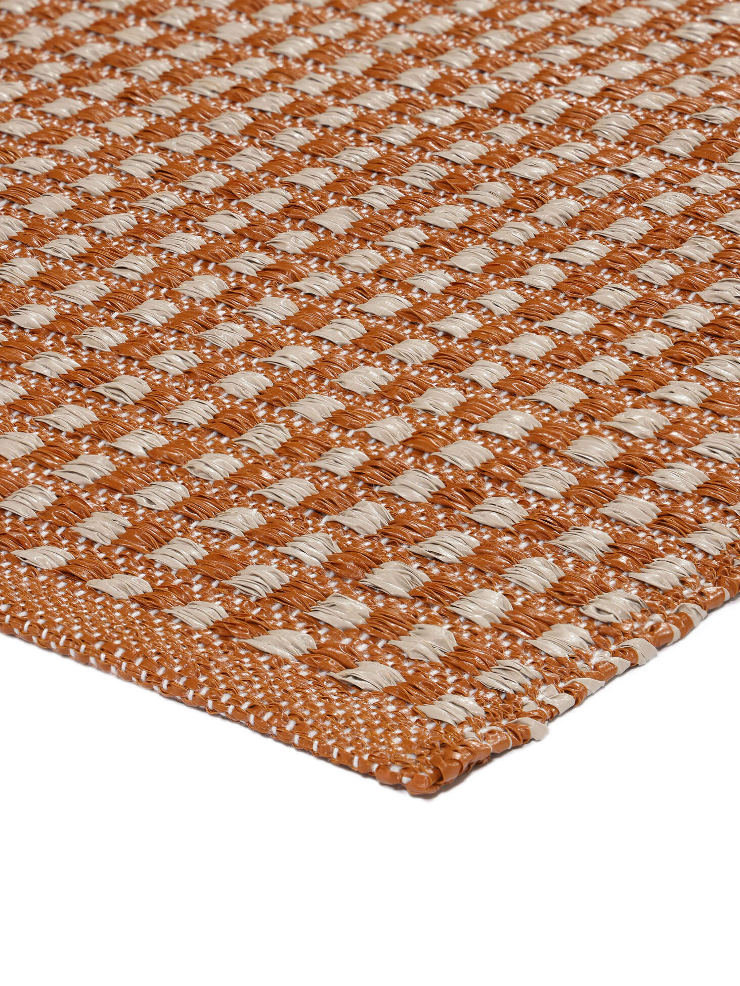 Bibbi - Rust Red 170 x 250 cm Plastic Rug - Rugvista