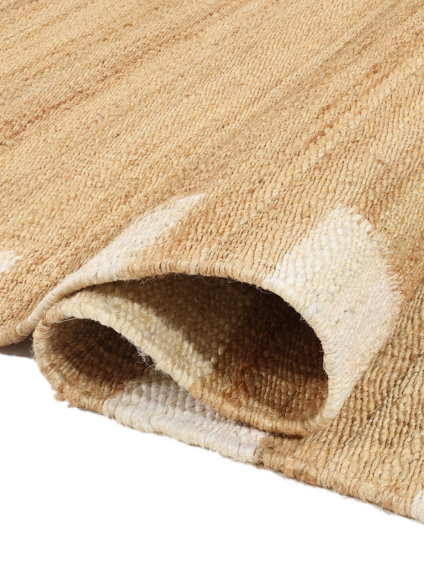 Chess Frame Jute - Lichtbruin / Natuurwit 160 x 230 cm Jute Vloerkleed ...