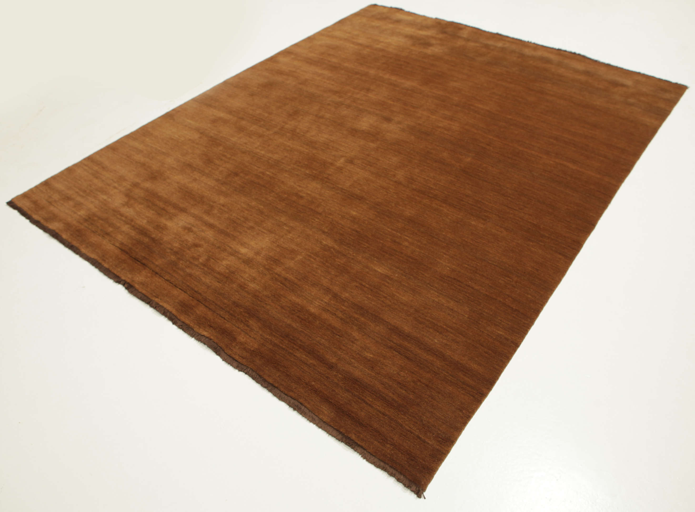 Handloom fringes - Brown 200 x 250 cm Wool Rug - Rugvista