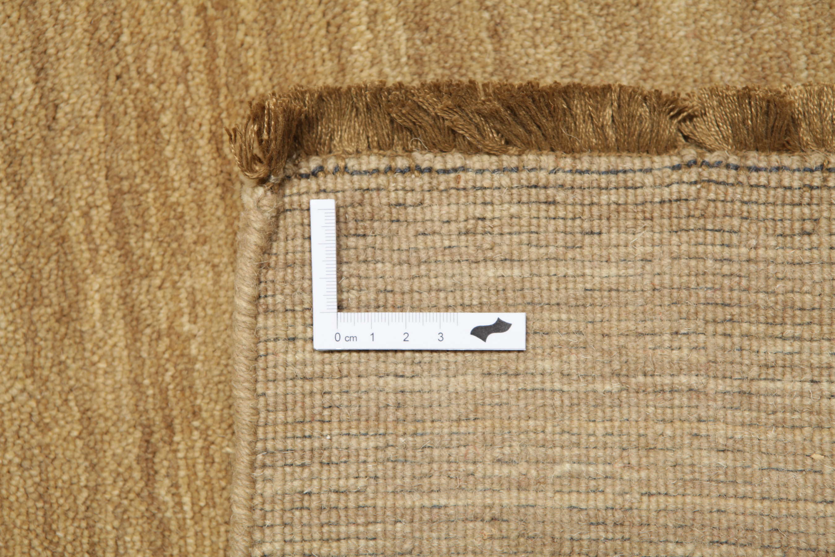 Handloom fringes - Beige 200 x 250 cm Wool Rug - Rugvista